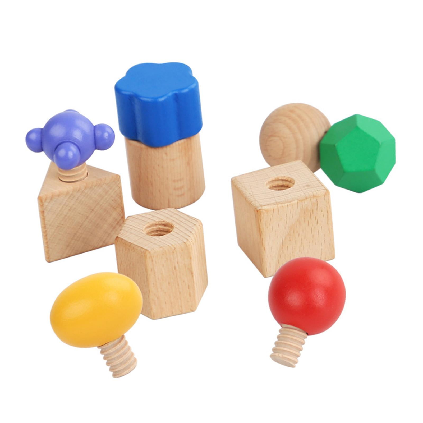 STARTIST Wooden Nuts and Set Shape Sorter Cube Toys Educational ...
