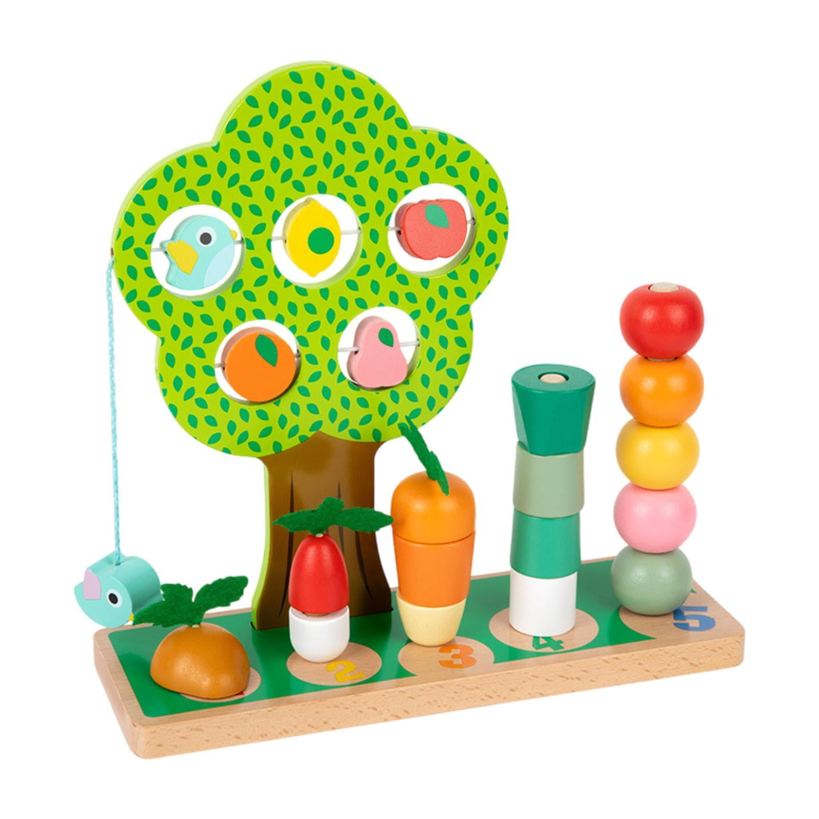 STARTIST Wooden Shape Matching Puzzle Matching Shape Game Bright Color ...