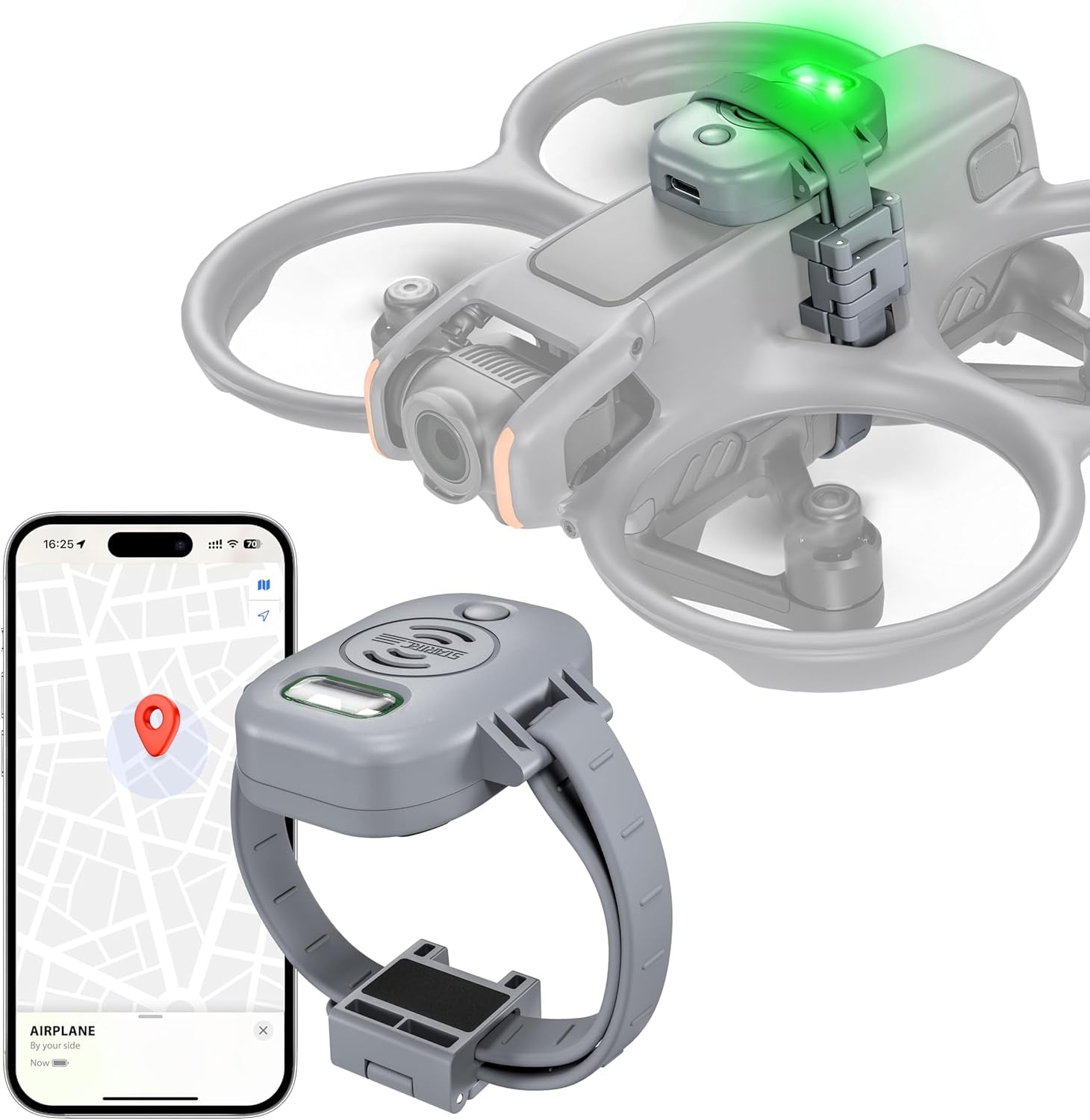 STARTRC Drone Alarm Buzzer,Alarm with Lost Drone Rechargeable LED 120dB ...