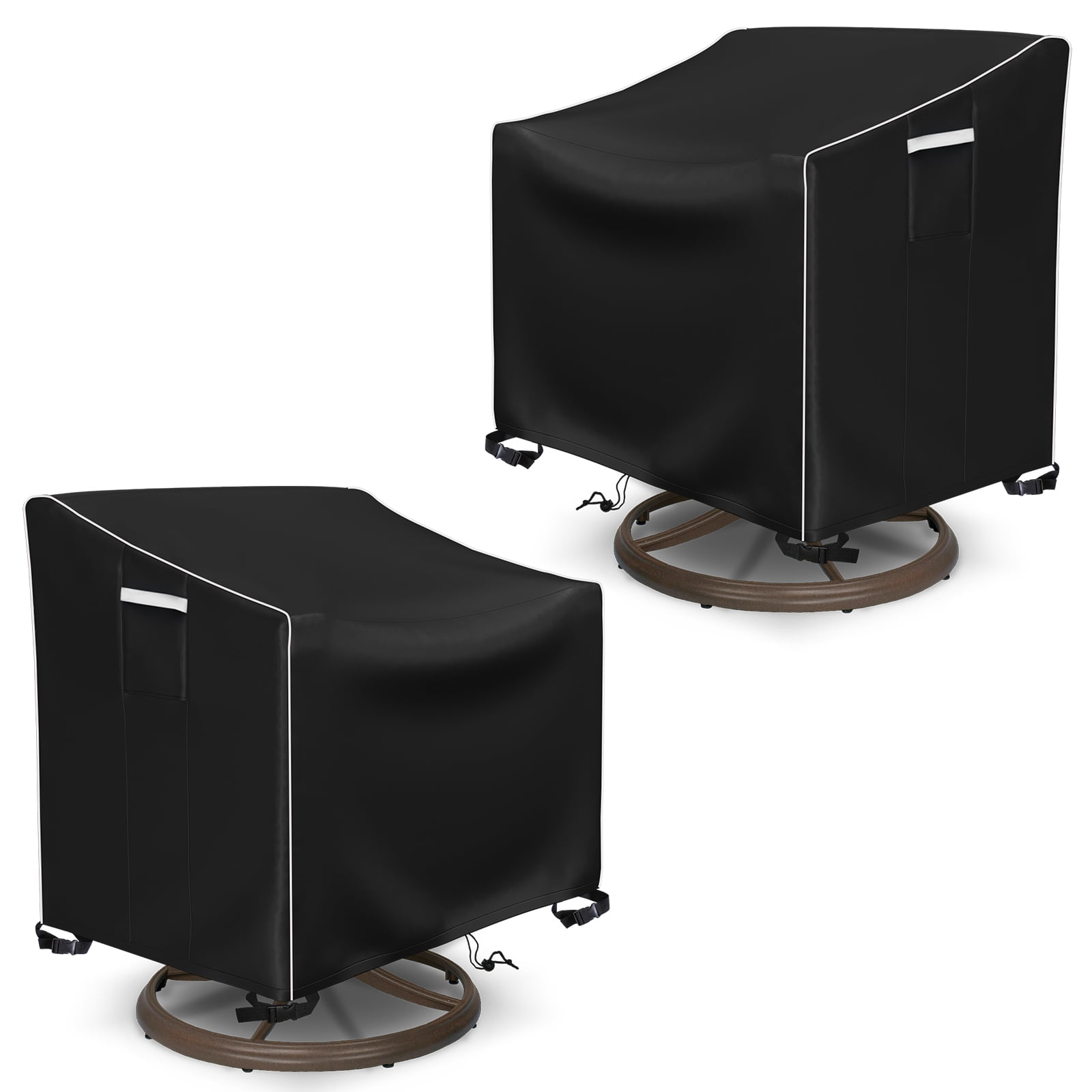 STARTWO Durable Swivel Chair Cover Rotating Chair Cover PU-Coated ...