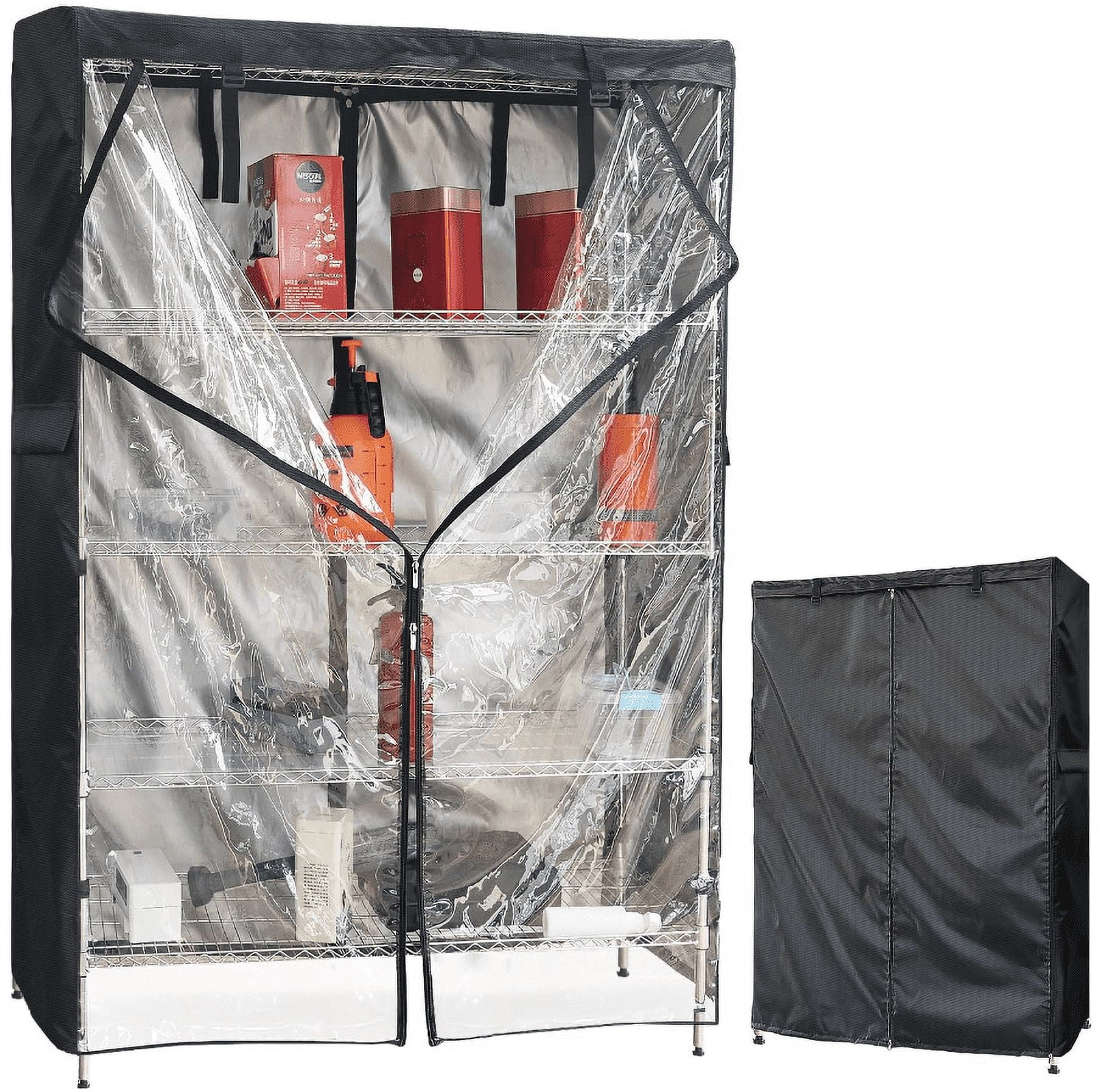 STARTWO Heavy-Duty Storage Shelf Cover, 60L" x 18"W x 72"H, Waterproof ...