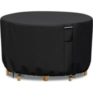 Budge Round Patio Table Cover, Large, 60"x28",Tan Tweed, English Garden ...