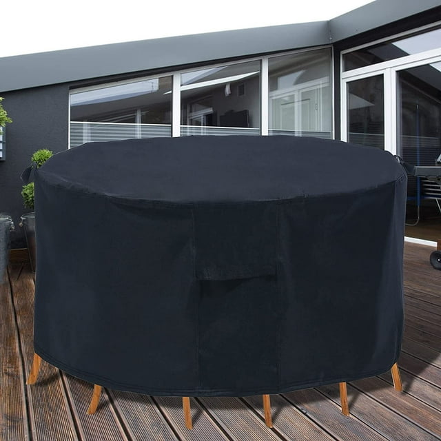 STARTWO Round Patio Table Cover Waterproof Heavy-Duty Cover for Garden ...