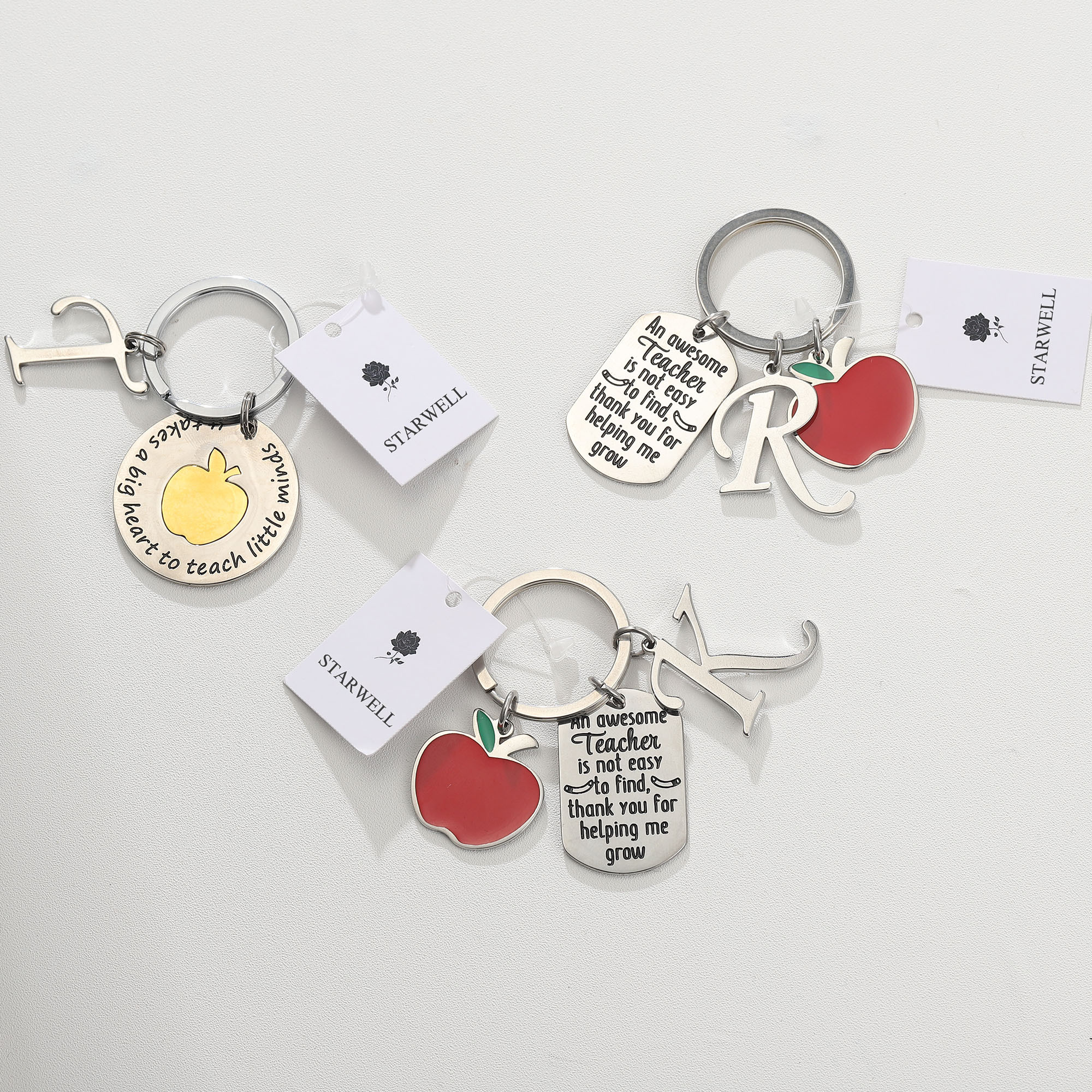 STARWELL Teacher Gifts for Women Teacher Keychain End of Year Teacher ...
