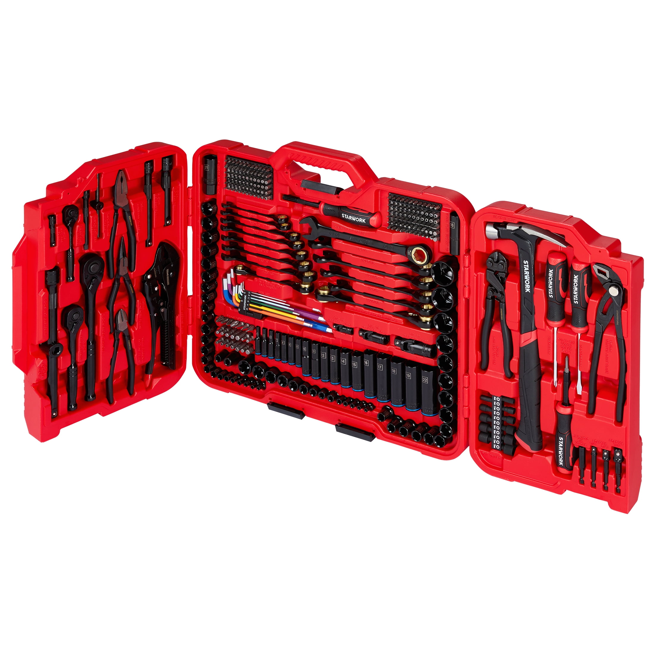 STARWORK TRUE MECHANIC 306-Piece Mechanics Tool Set and Socket Set ...
