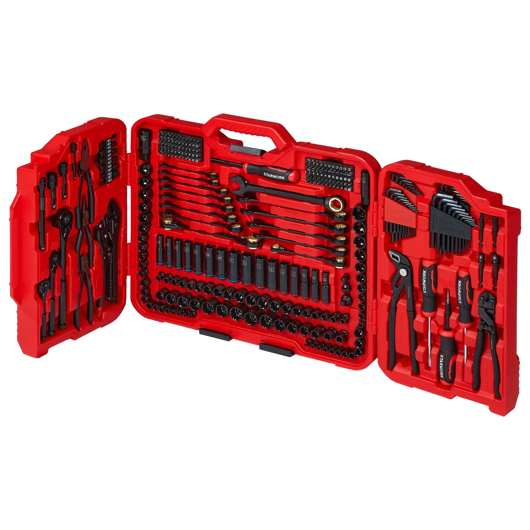 STARWORK TRUE MECHANIC™ 312-Piece Mechanics Tool Set and Socket Set ...
