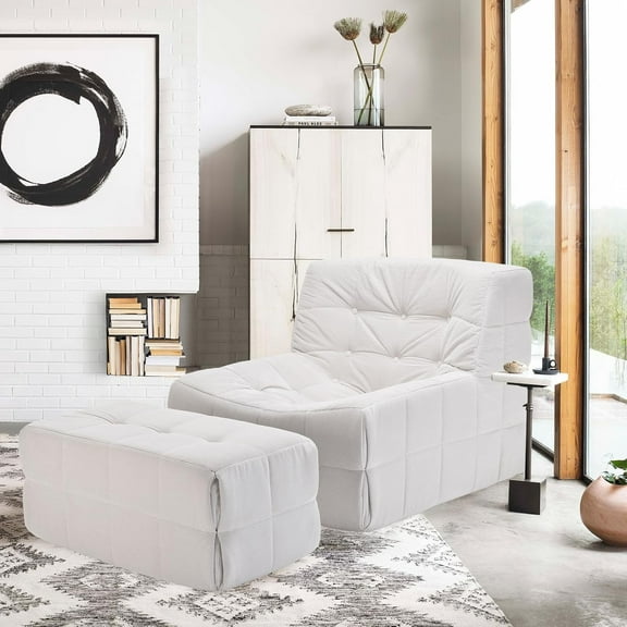 Brown Corduroy Oversized Bean Bag Chair – Comfy Adult Lazy Sofa for ...