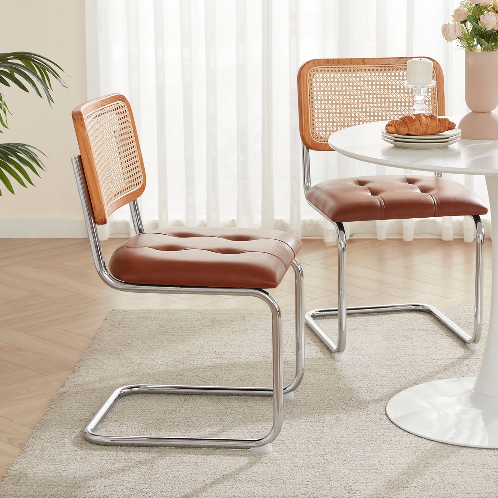 STARY Dining Chairs Set of 2, Mid-Century Modern Kitchen Chairs with ...
