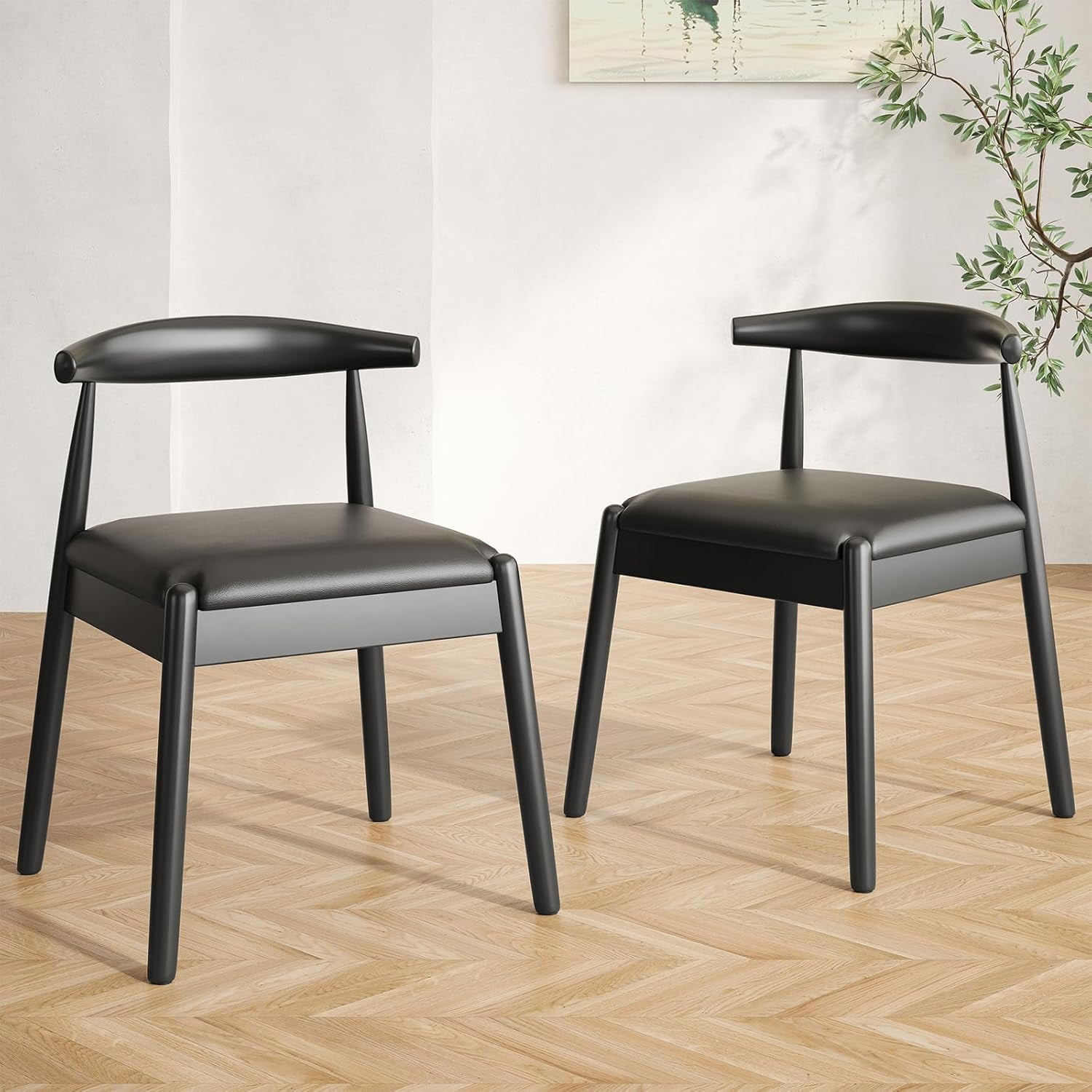 STARY Dining Chairs Set of 2, Mid Century Modern Kitchen & Dining Room ...