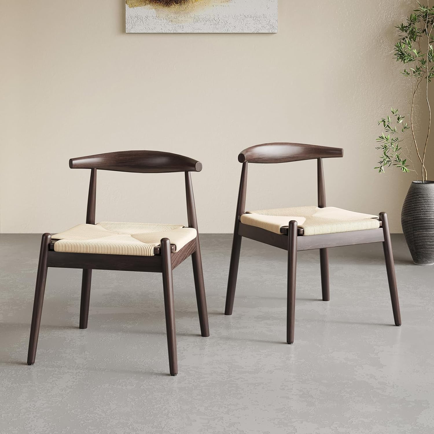 STARY Dining Chairs Set of 2, Mid Century Modern Kitchen & Dining Room ...
