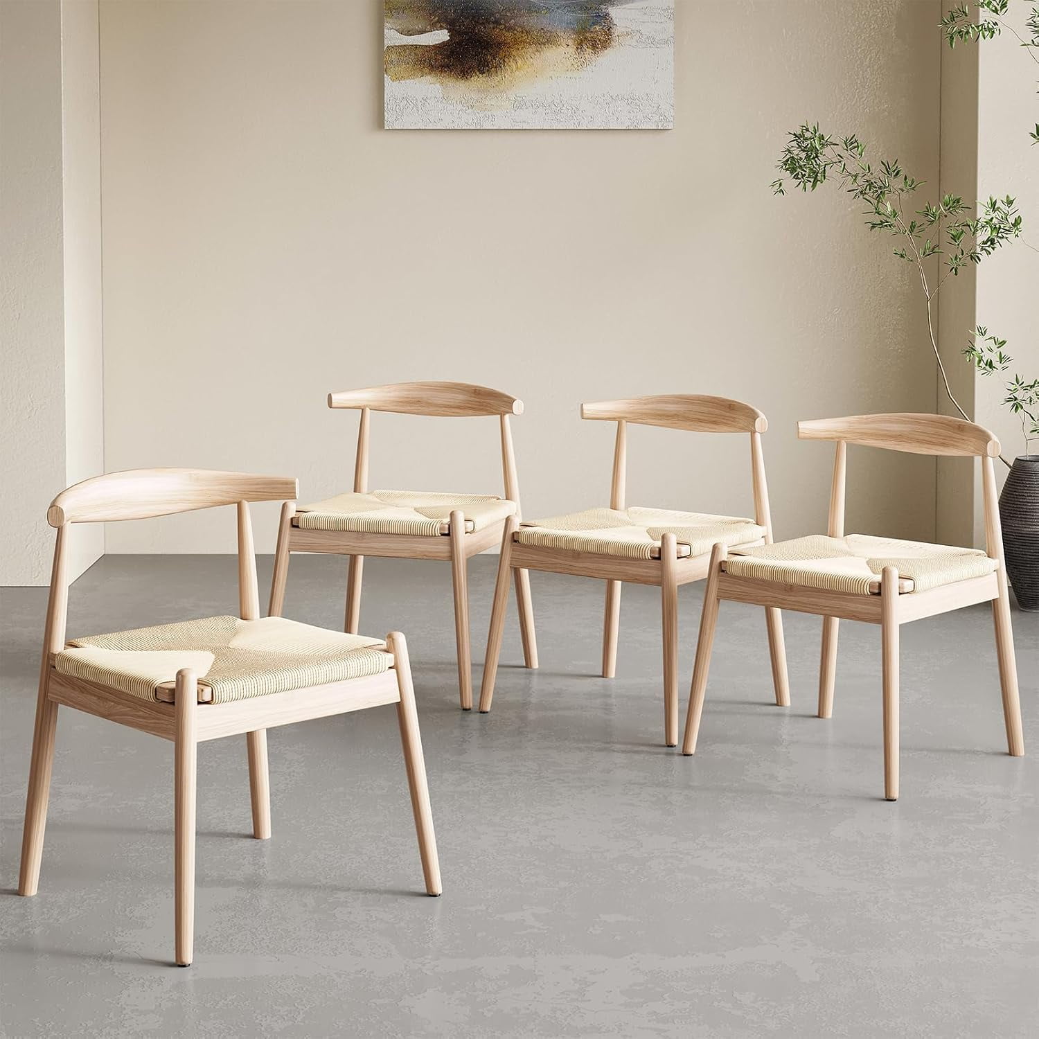STARY Dining Chairs Set of 4, Mid Century Modern Kitchen & Dining Room ...