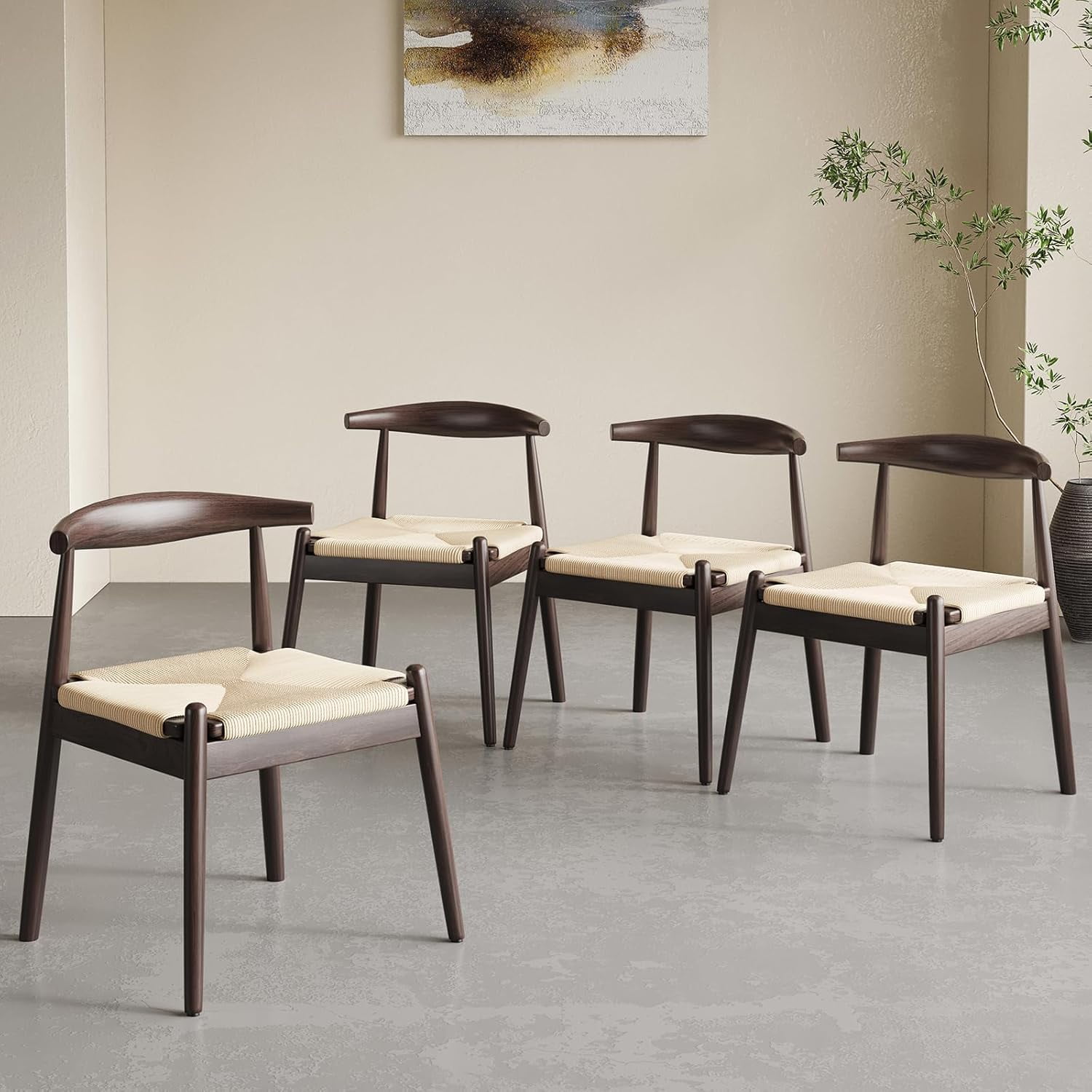 STARY Dining Chairs Set of 4, Mid Century Modern Kitchen & Dining Room ...