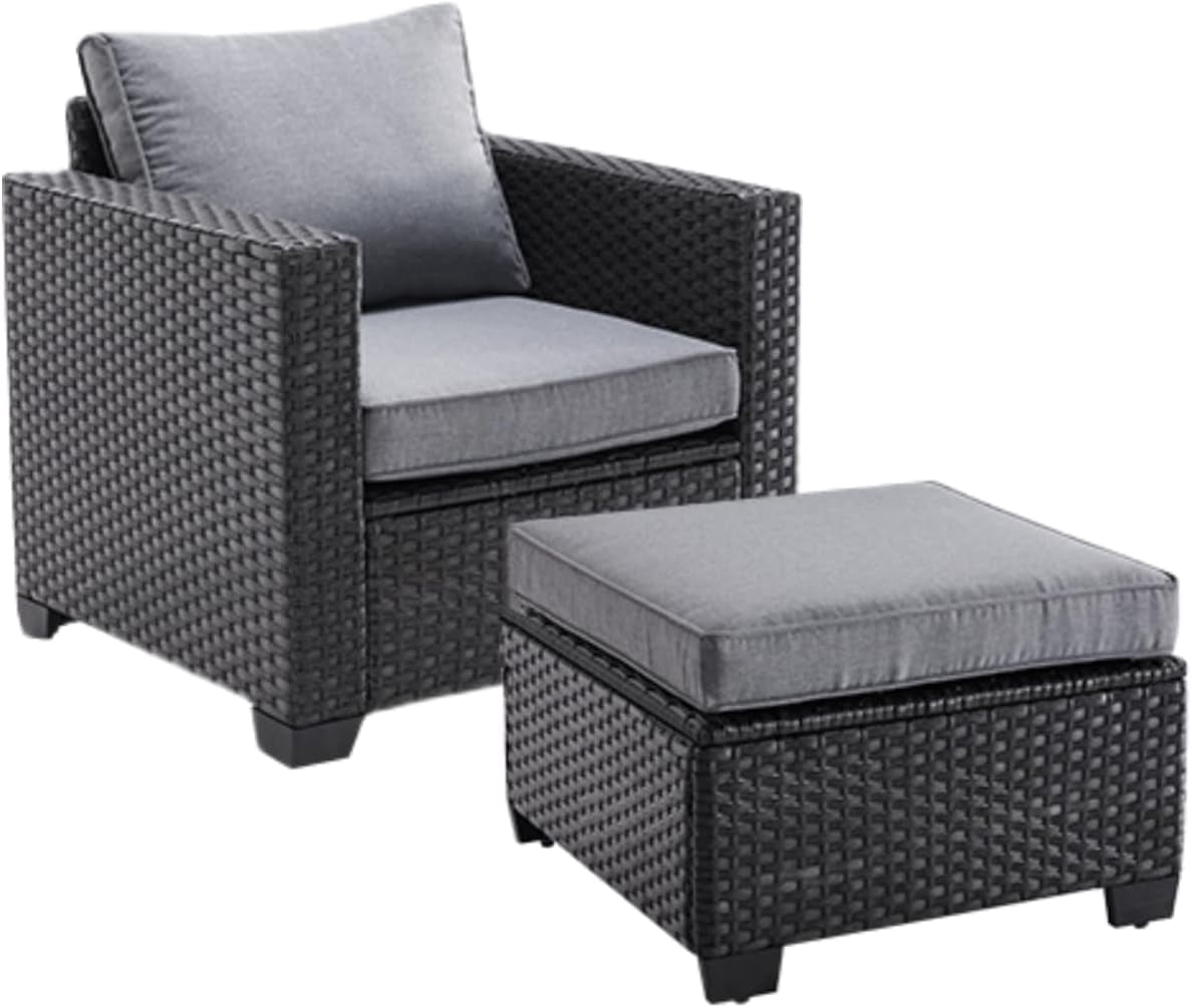 STARY Outdoor Wicker Furniture Set, Patio Rattan Sofa Chair with ...