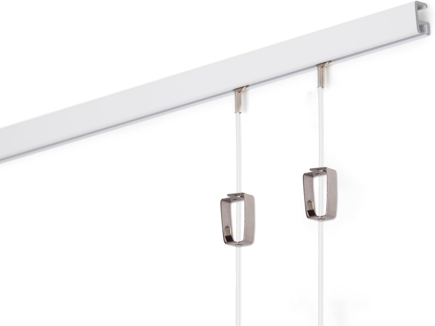 STAS Minirail Picture Hanging System Set - Covers 6.56 ft of Wall Space ...