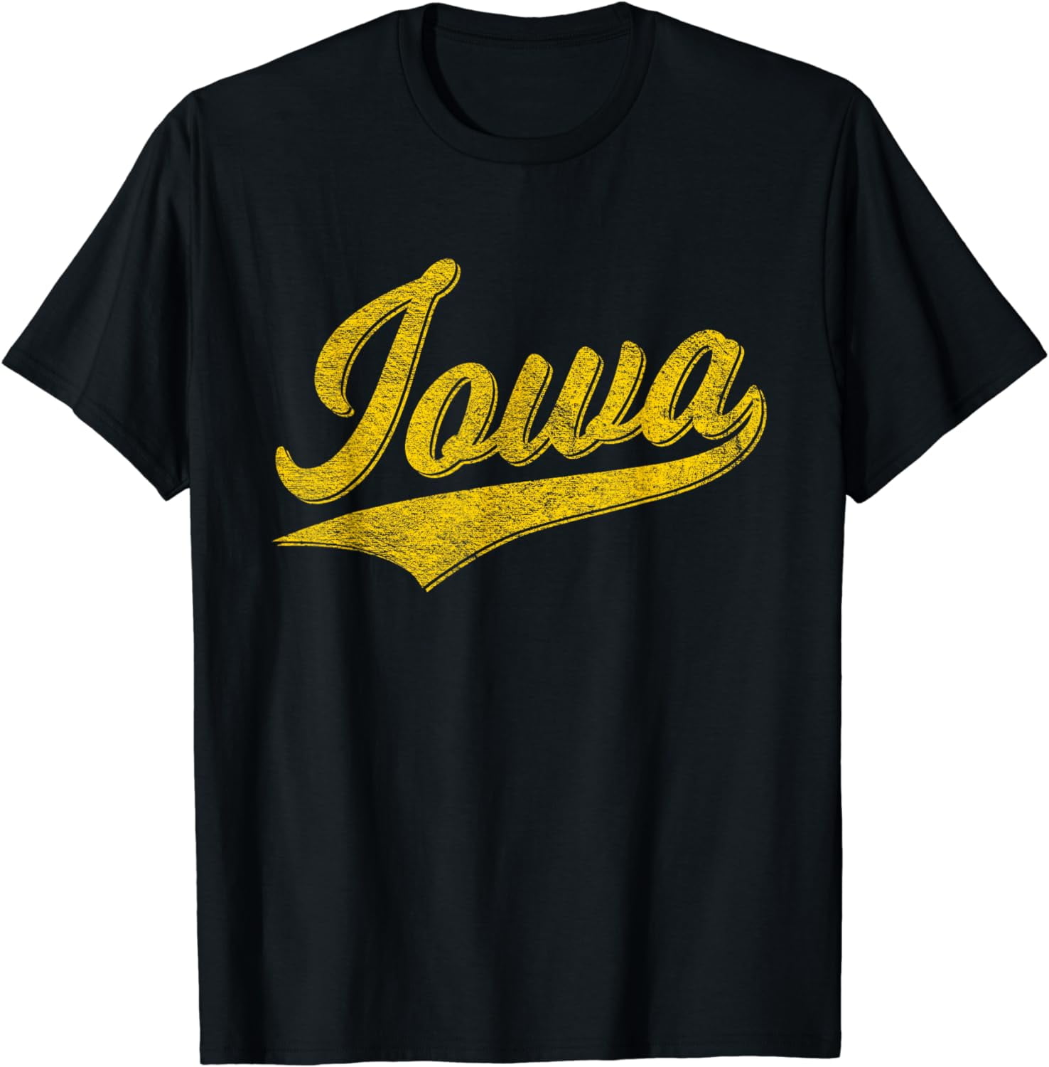 STATE OF IOWA VARSITY SCRIPT VINTAGE SPORTS JERSEY STYLE T-Shirt ...