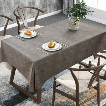 Romanstile Rectangle Tablecloth Vinyl Tablecloths Waterproof Stain ...