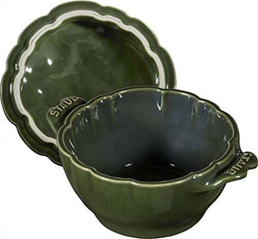 STAUB Ceramics Dutch Oven 16-oz Petite Artichoke Cocotte, Basil ...