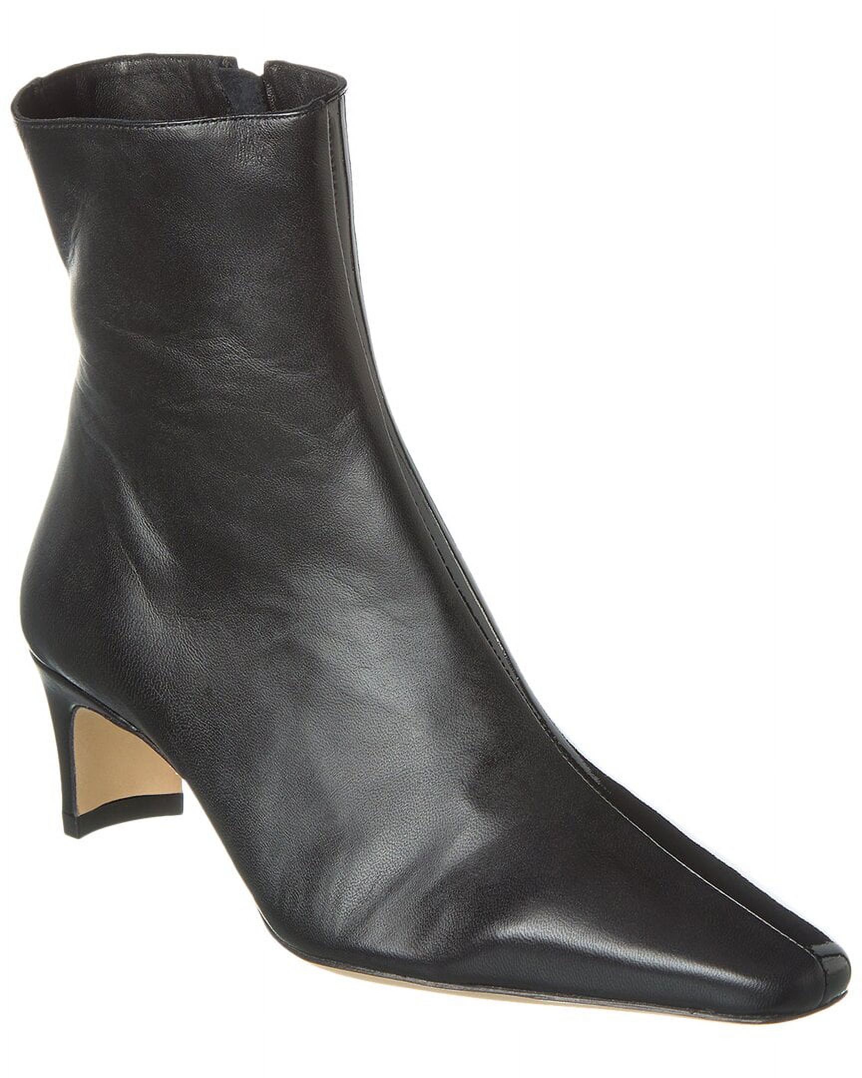 STAUD Wally Split Leather Bootie, 37, Black - Walmart.com