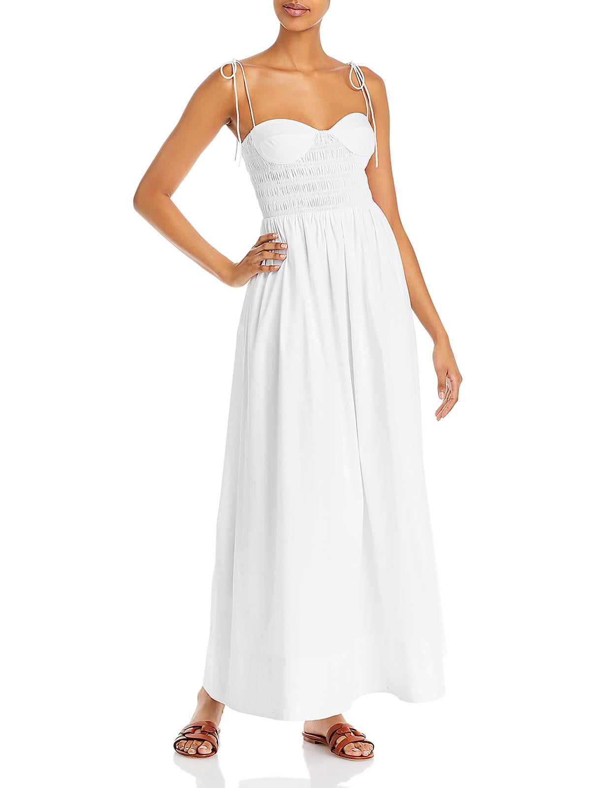STAUD Womens Landry Tie Shoulder Long Maxi Dress - Walmart.com
