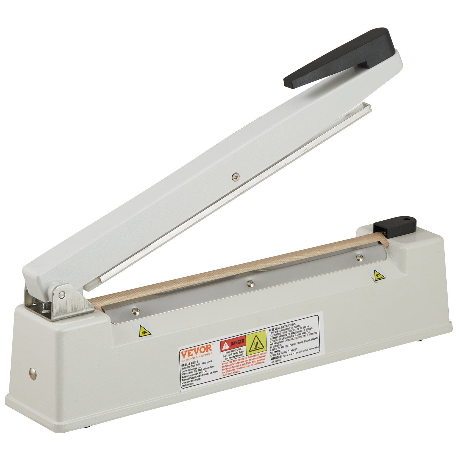 STAWAY 12" Manual Impulse Sealer - Adjustable Heat Sealing Machine for ...