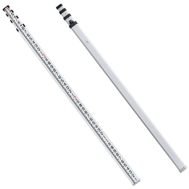 STAWAY 14-Feet Telescopic Leveling Rod - Durable Aluminum Measuring Rod ...