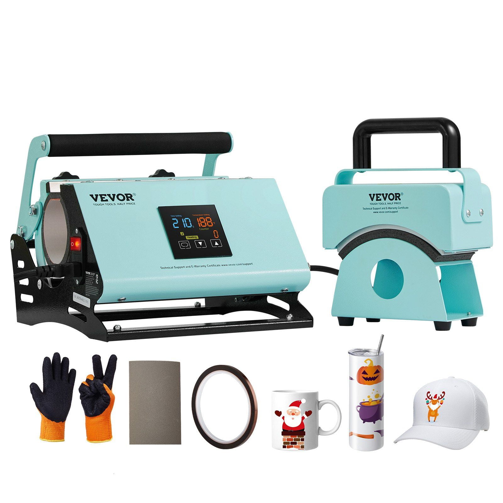 STAWAY 2 in 1 Heat Press Machine for Caps and Mugs - Adjustable ...