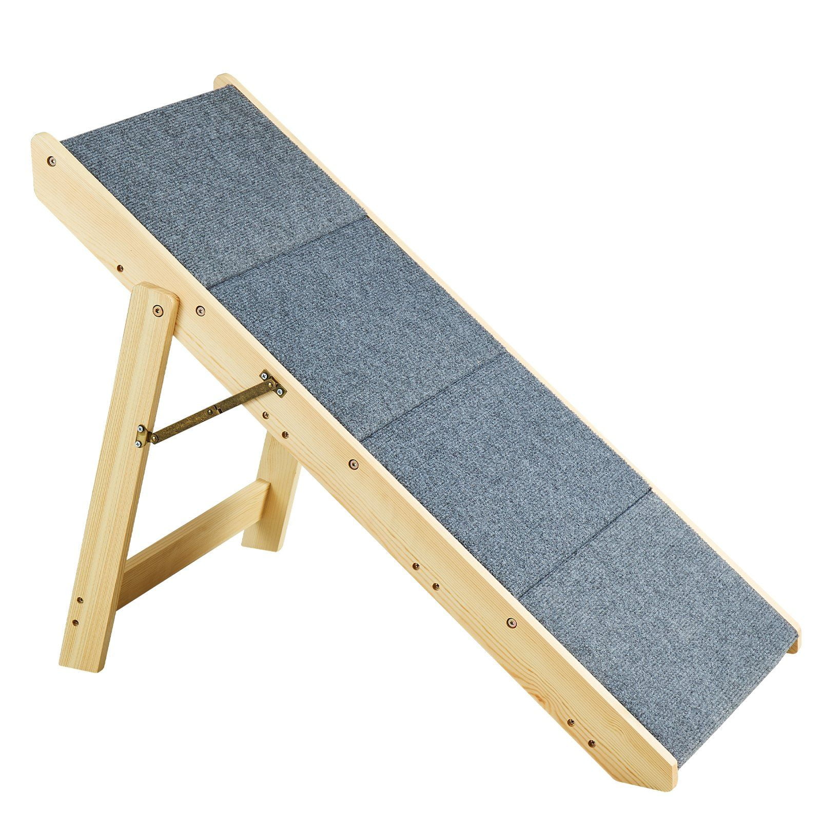 STAWAY 2-in-1 Wooden Pet Stairs & Ramp - Foldable 4 Steps for Small to ...