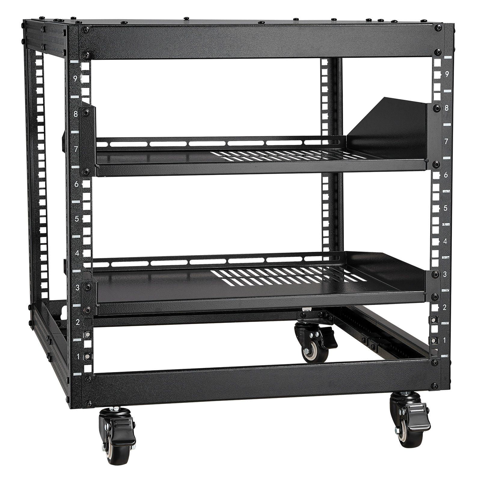 STAWAY 9U Heavy Duty Open Frame Server Rack - Adjustable Depth 23" to ...