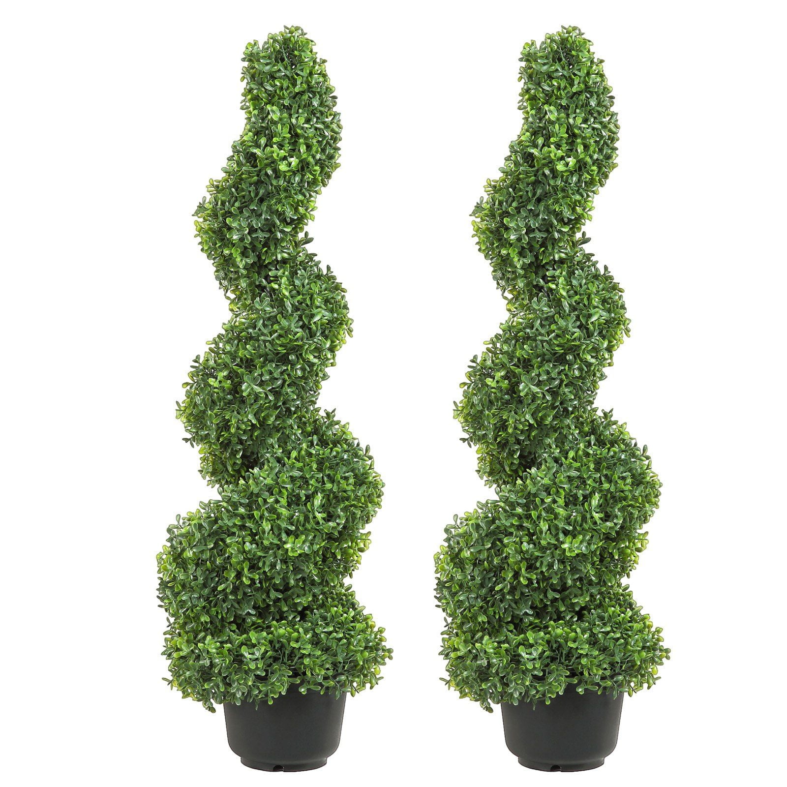 STAWAY Artificial Boxwood Topiary Spiral Plant - 122cm High Decorative ...