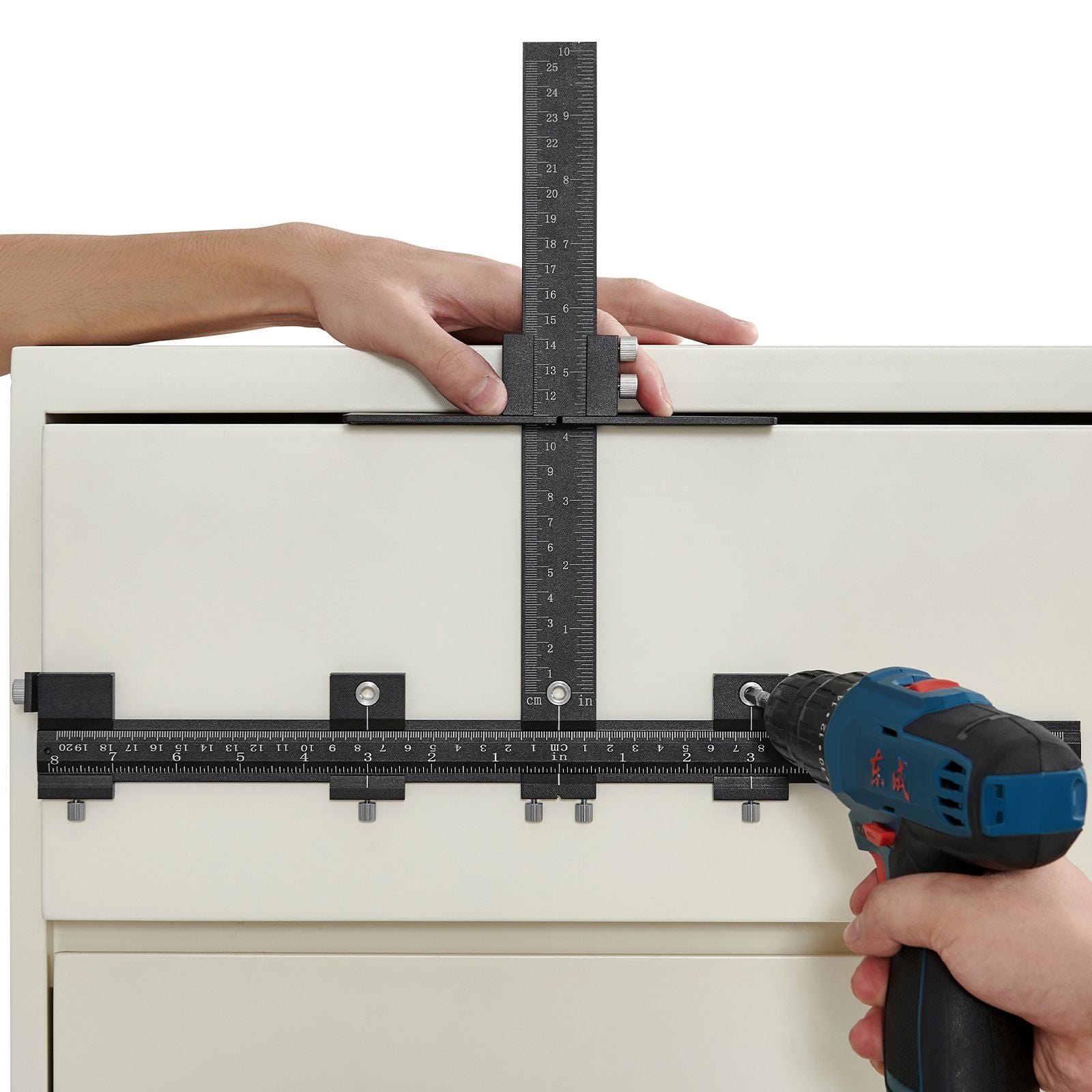 STAWAY Cabinet Hardware Jig - Adjustable Template Tool for Drawer Pulls ...