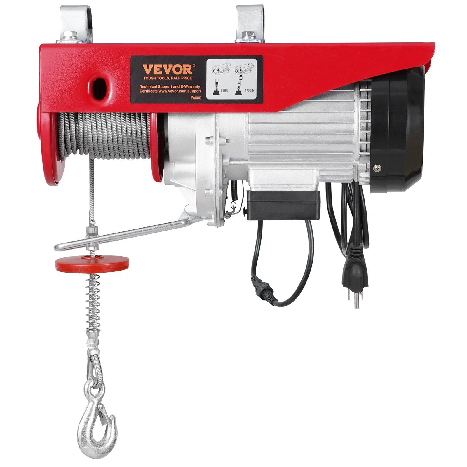 STAWAY Electric Hoist Crane Winch 1760 lbs - Heavy Duty Wireless Remote ...