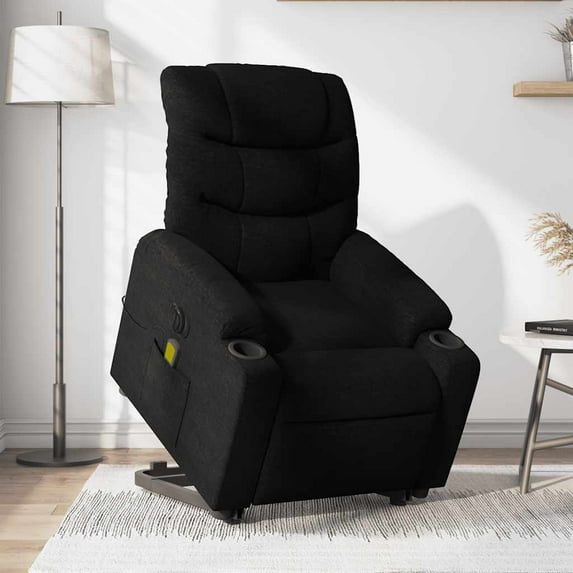 STAWAY Electric Stand Up Massage Recliner Chair - Black, Ergonomic ...