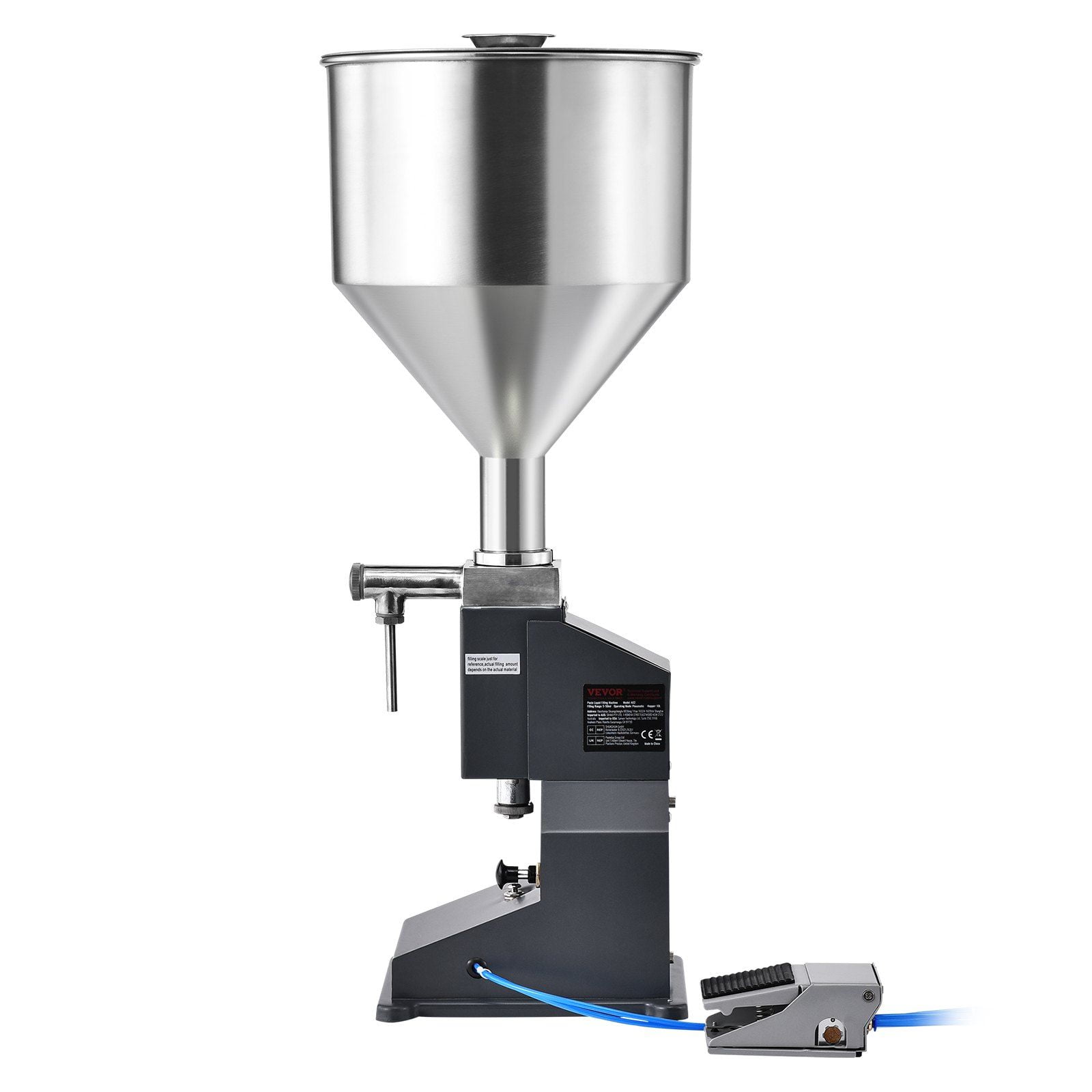 STAWAY Pneumatic Liquid Filling Machine - 5-50ml Bottle Filler for Honey, Juice, Shampoo - Drip ...