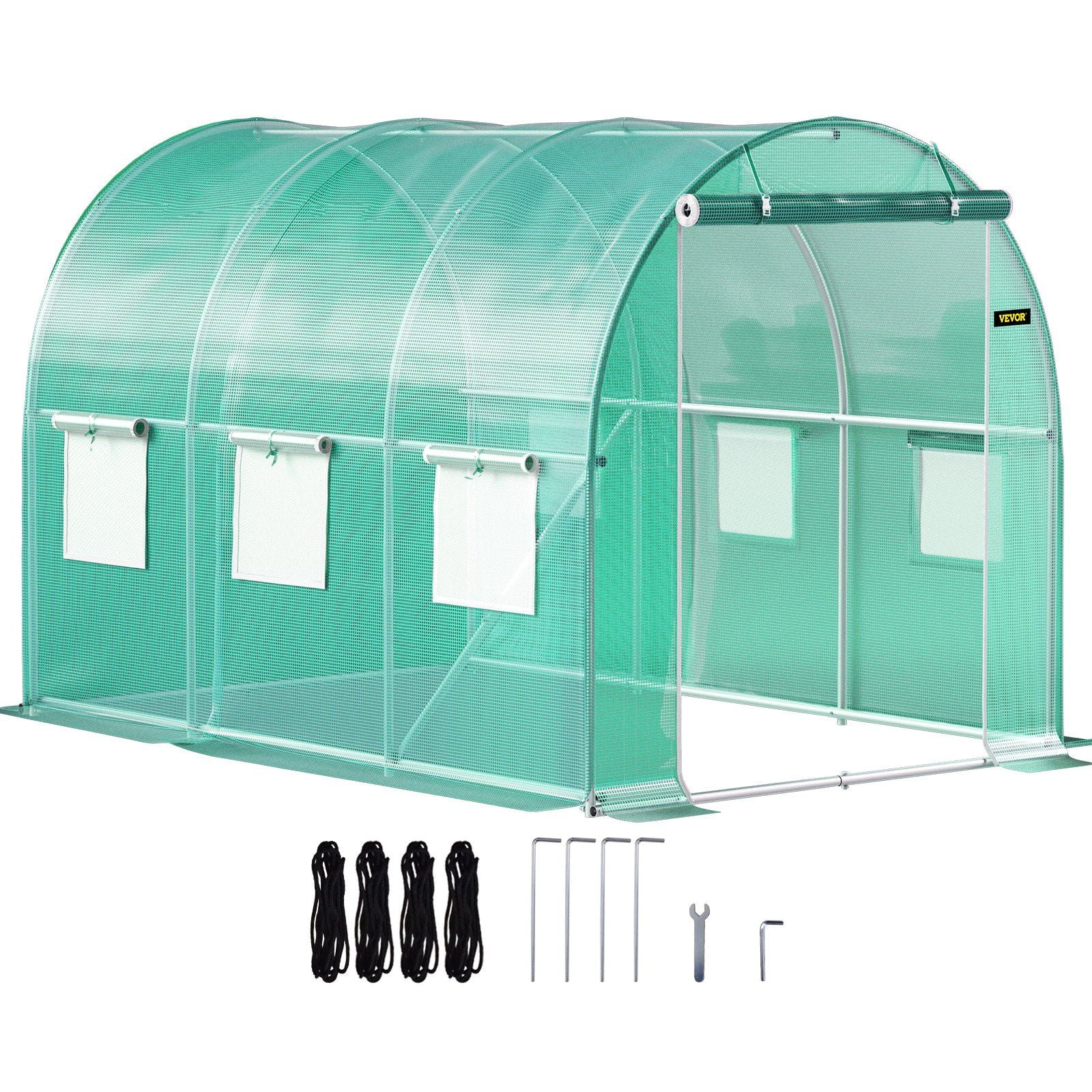 STAWAY Portable Walk-in Tunnel Greenhouse - 9.8x6.6ft with Galvanized ...