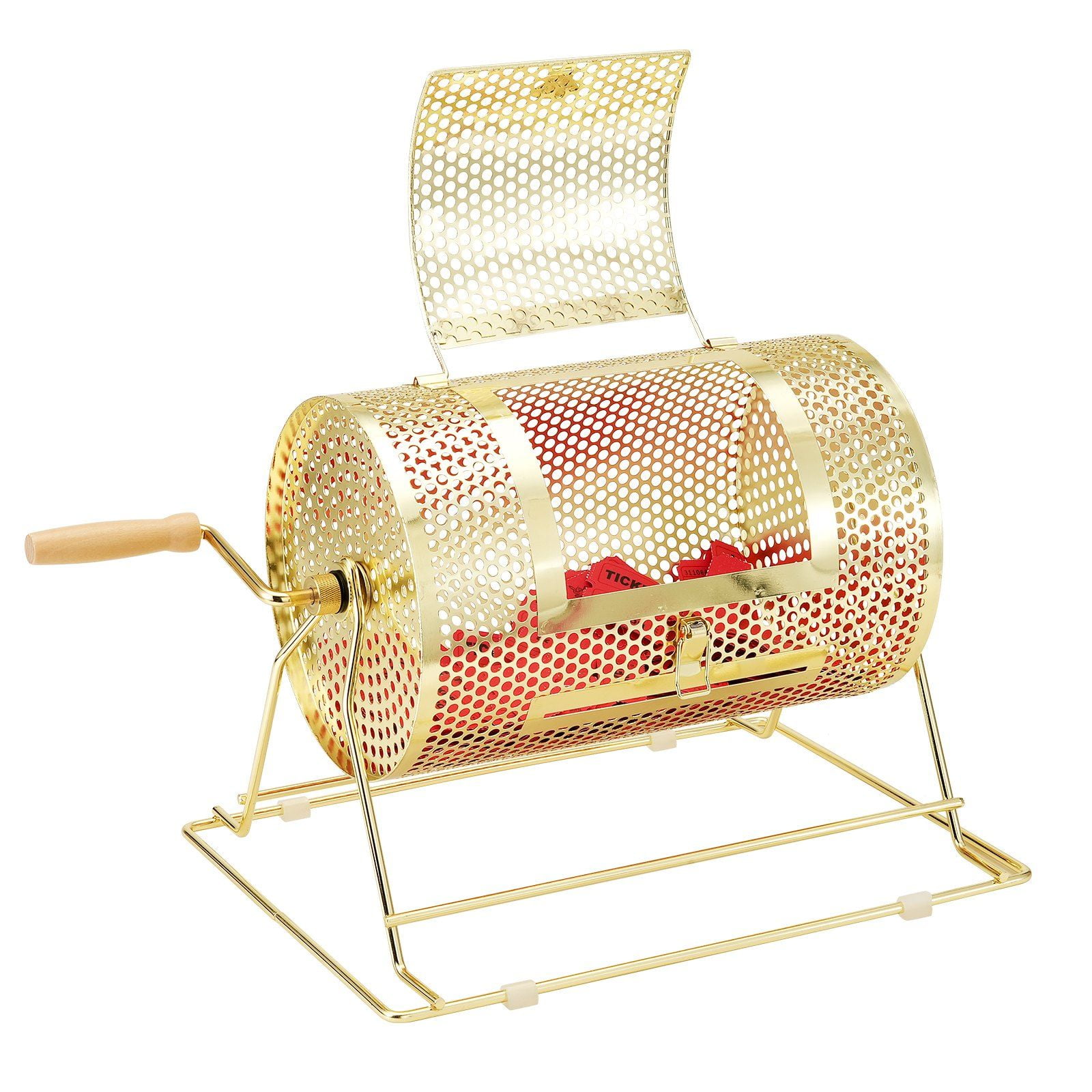 STAWAY Raffle Drum - Metal Lottery Cage with 2500 Ticket Capacity ...