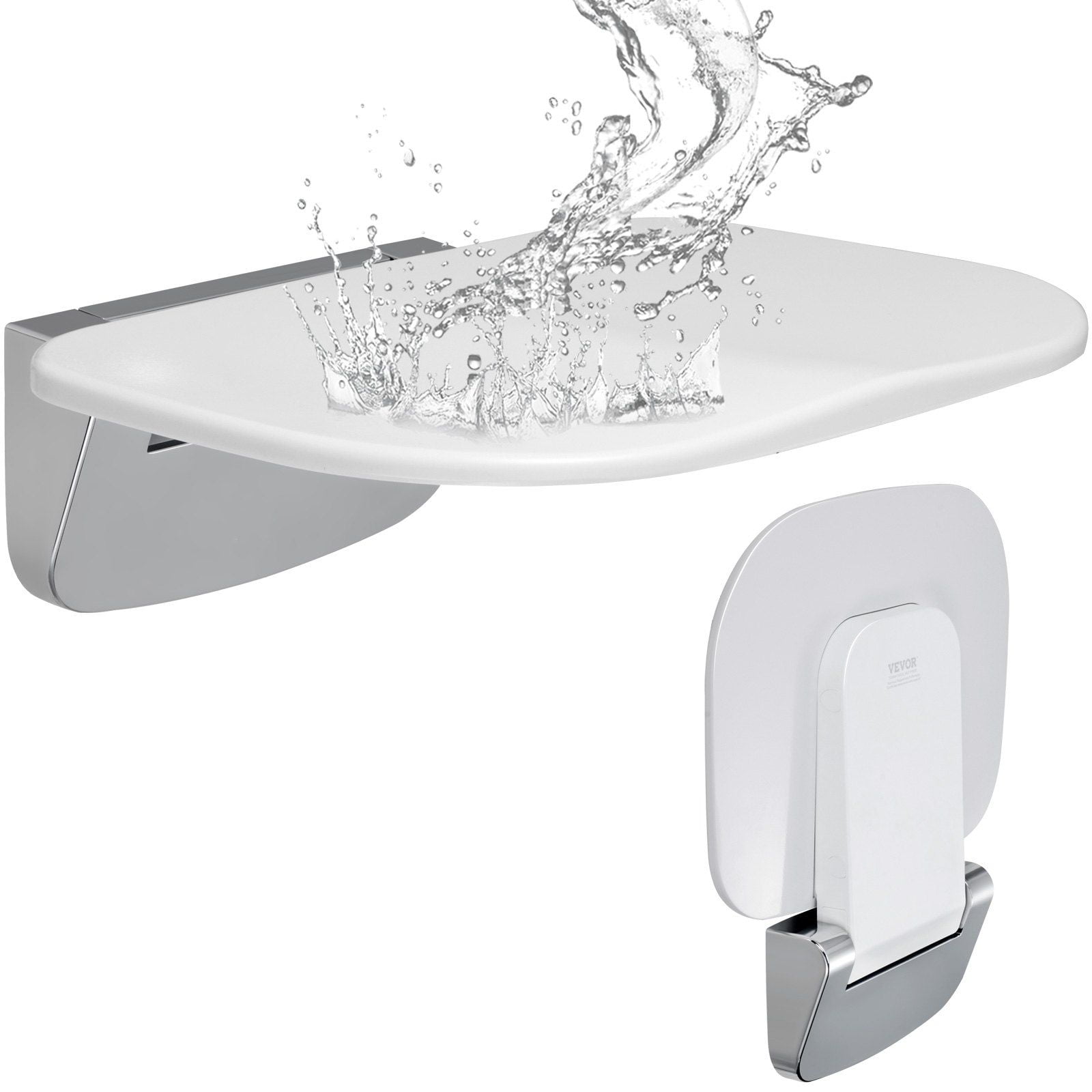 STAWAY Urea-Formaldehyde Wall Mounted Folding Bench, 450 lbs Limit ...