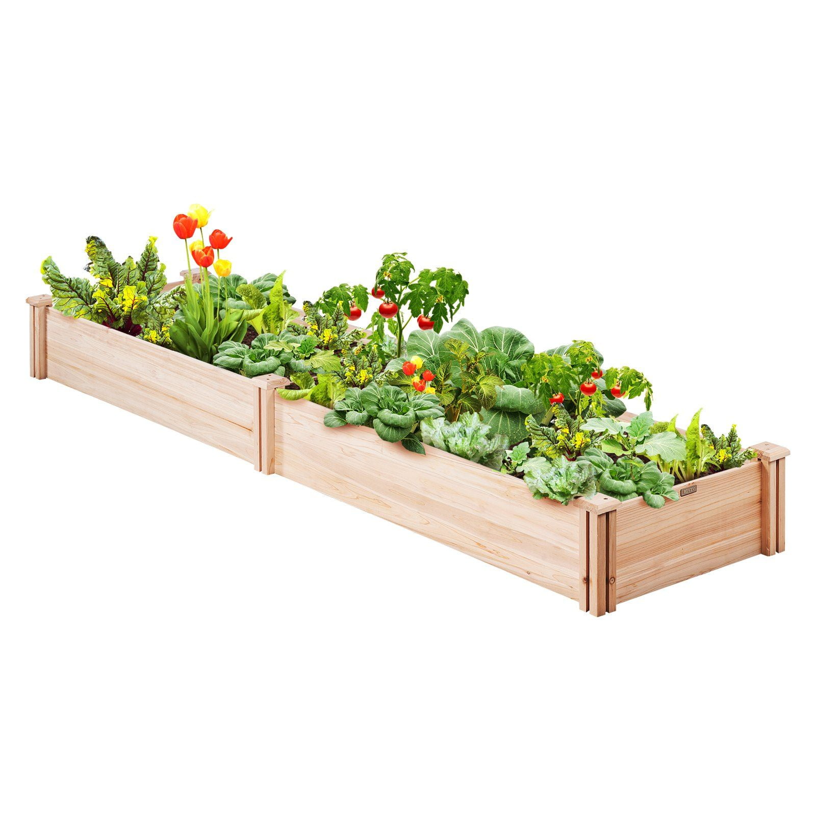 STAWAY Wooden Raised Garden Bed Planter Box - Durable Fir Wood for ...