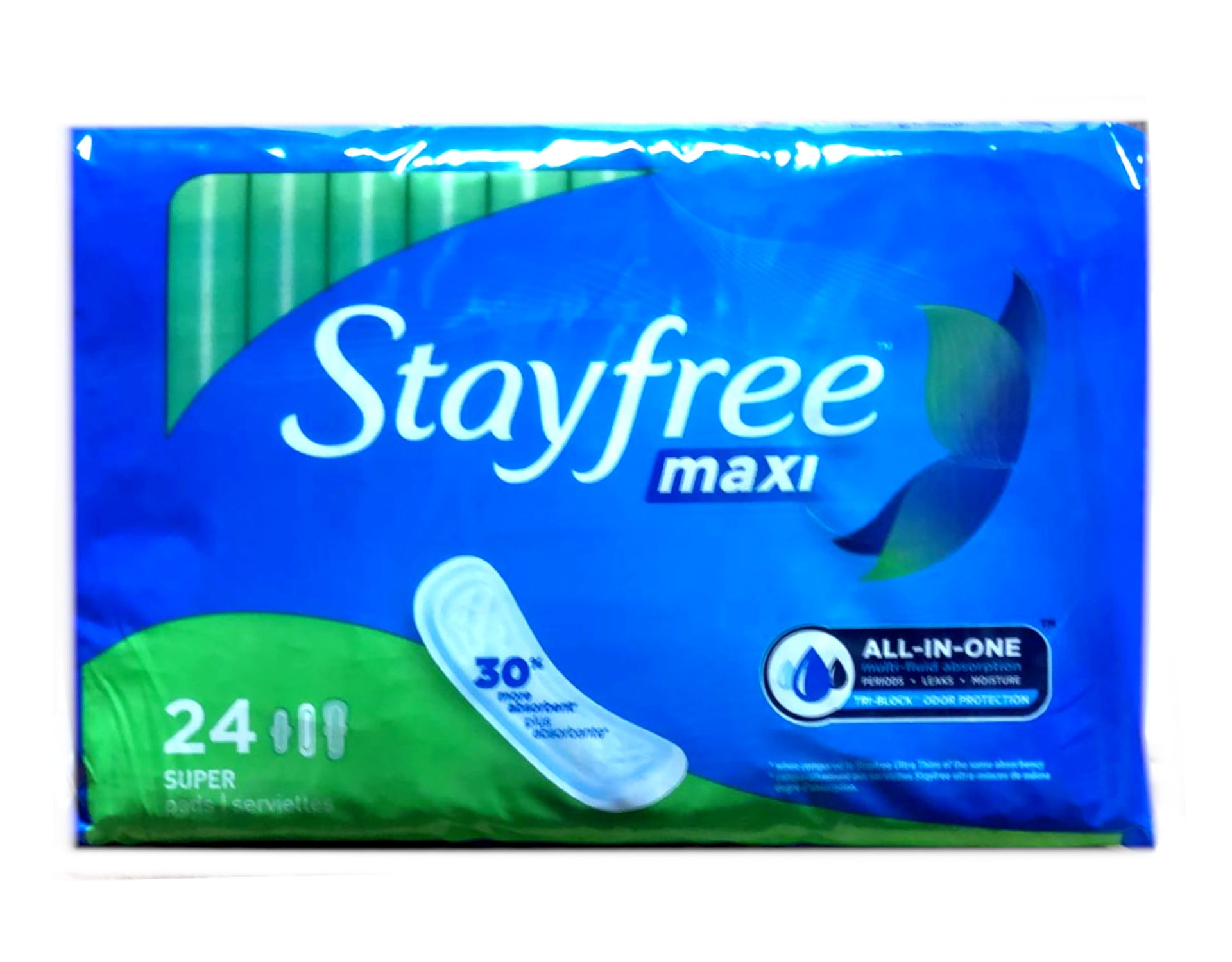STAYFREE Maxi Pads, Super 24 ea (Pack of 3) - Walmart.com