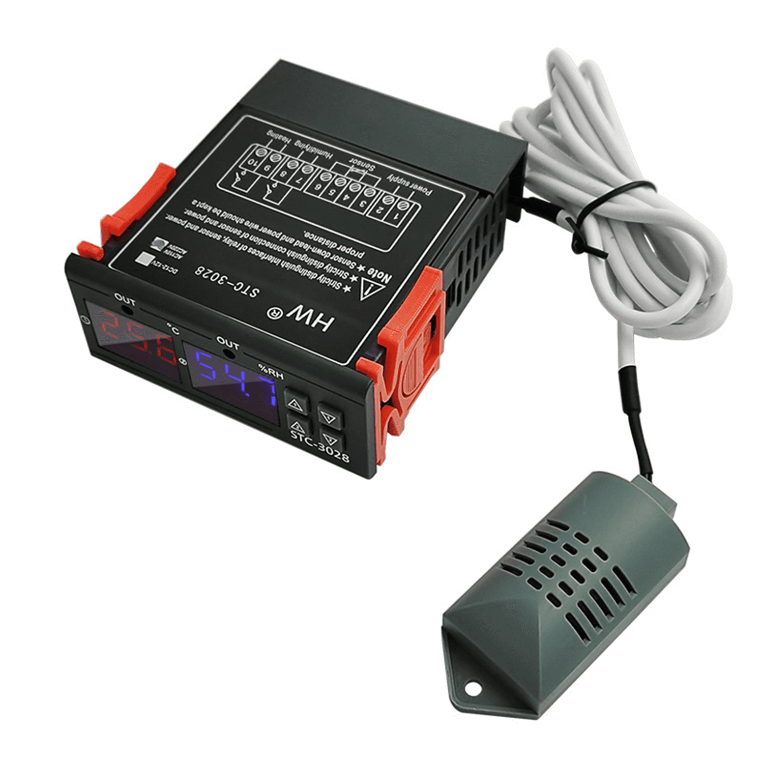 STC-3028 Intelligent Digital Display Temperature and Humidity Controller Breeding Incubation ...