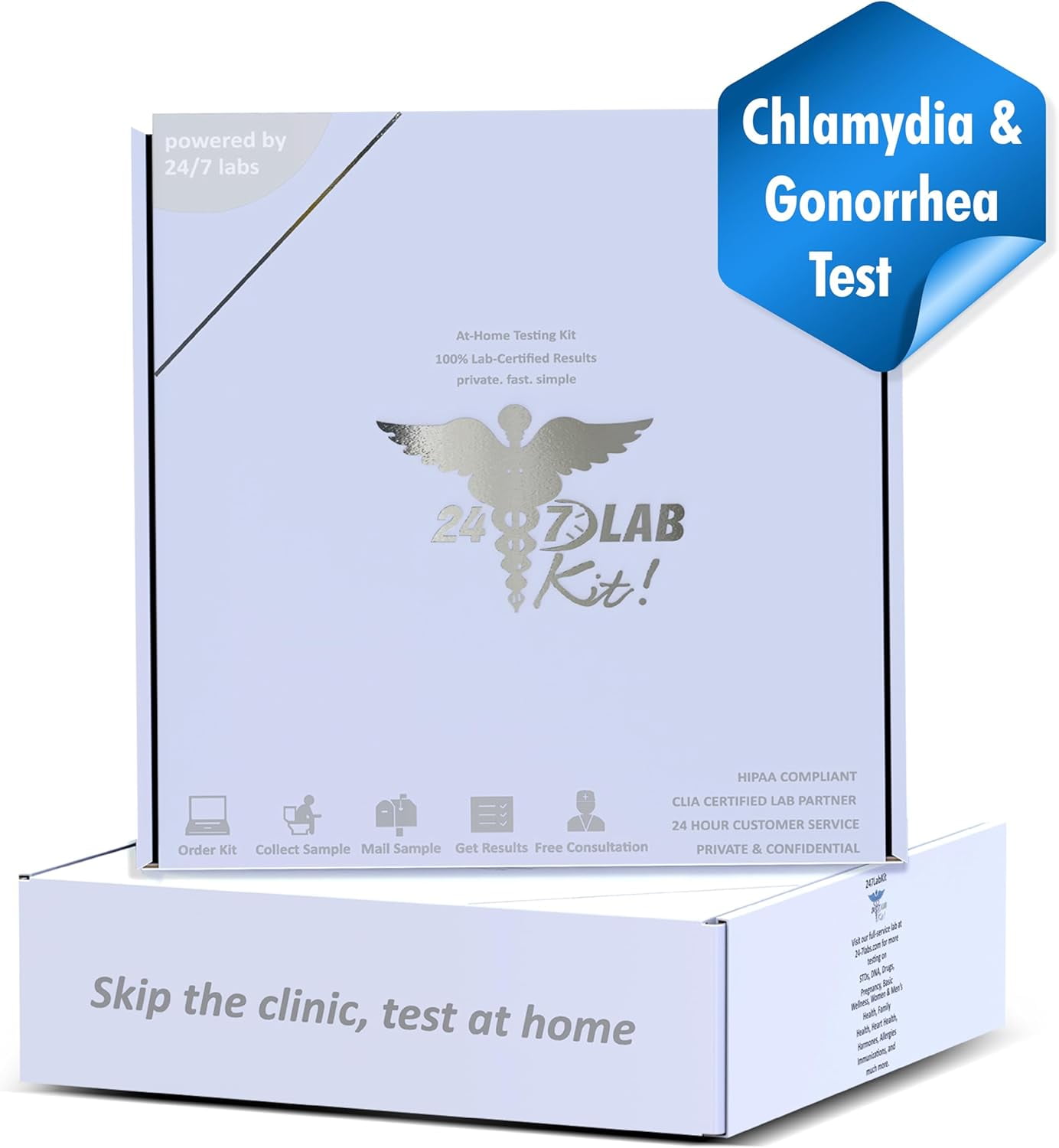 STD Testing Kit for Men and Women Chlamydia and Gonorrhea Screening ...