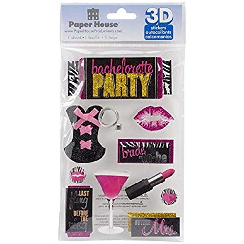 STDM-0200E Bachelorette Party 3 Pack Stickers on Cardstock - Walmart.com