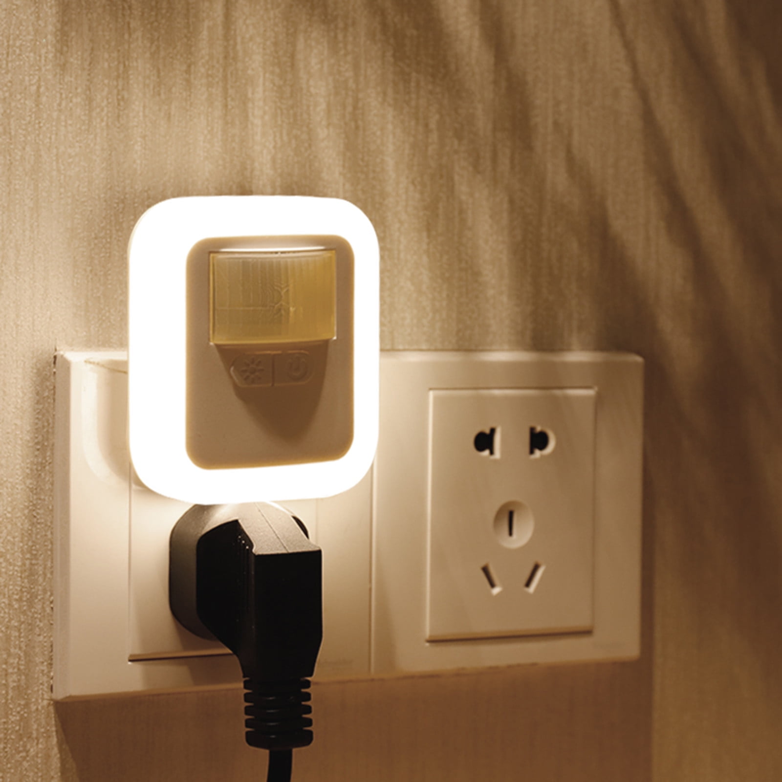 STEADY LED Plug-in Motion Sensor Light Wall Night Lamp With Brightness ...