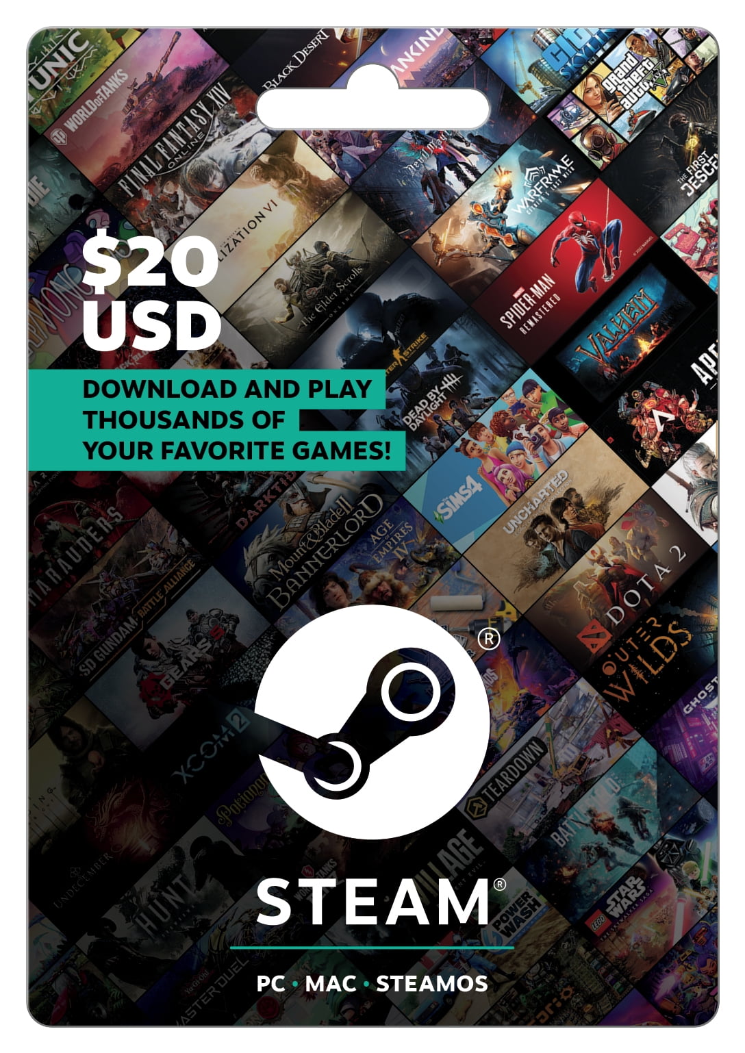 Steam $20 Gift Card [Physical] - Walmart.com
