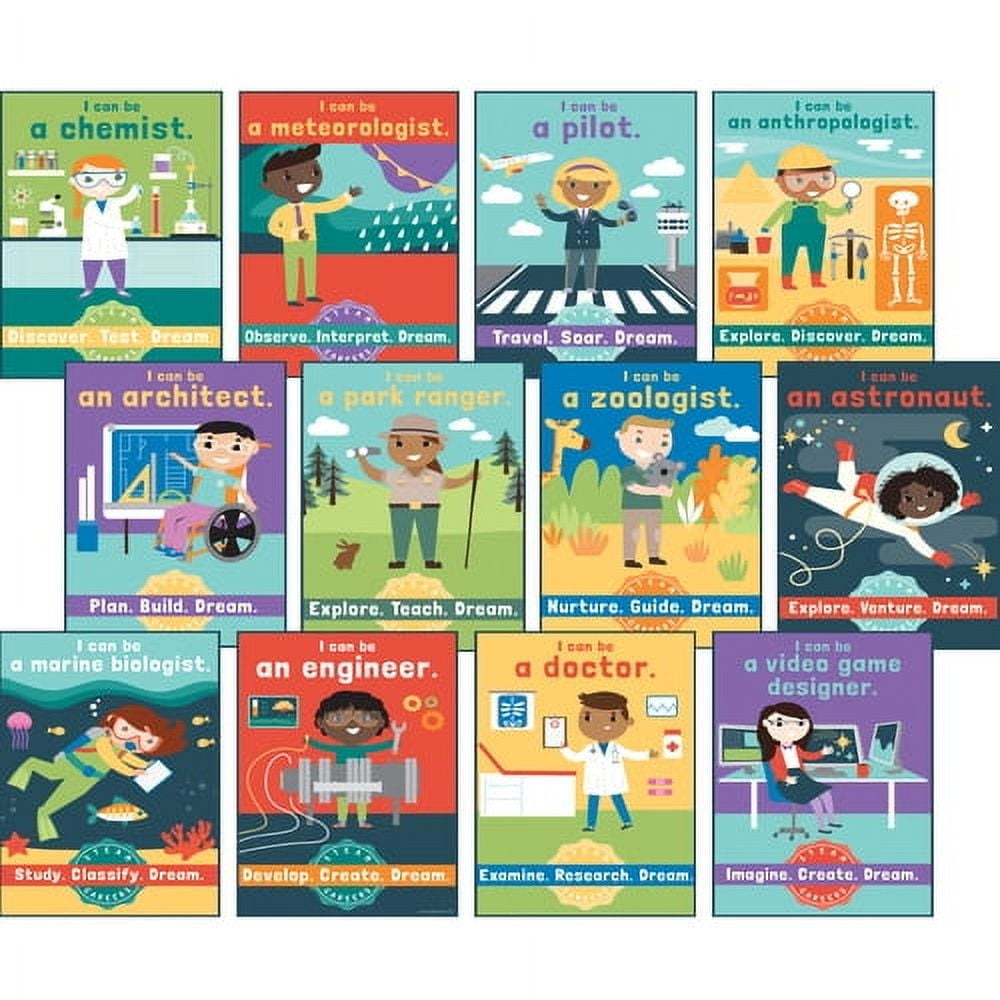 STEAM Careers Bulletin Board Set - Walmart.com