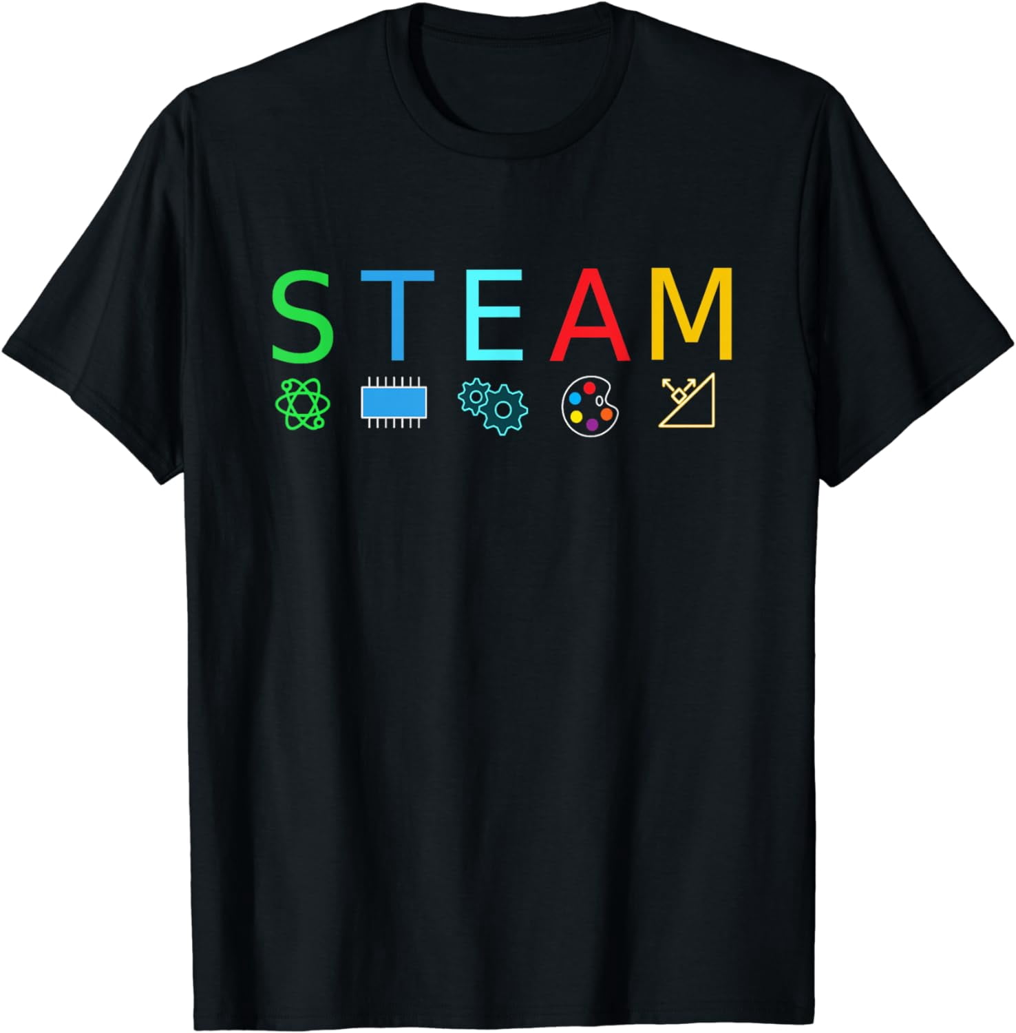 STEAM Symbols Shirt STEM Science Engineering ART Math Tee - Walmart.com