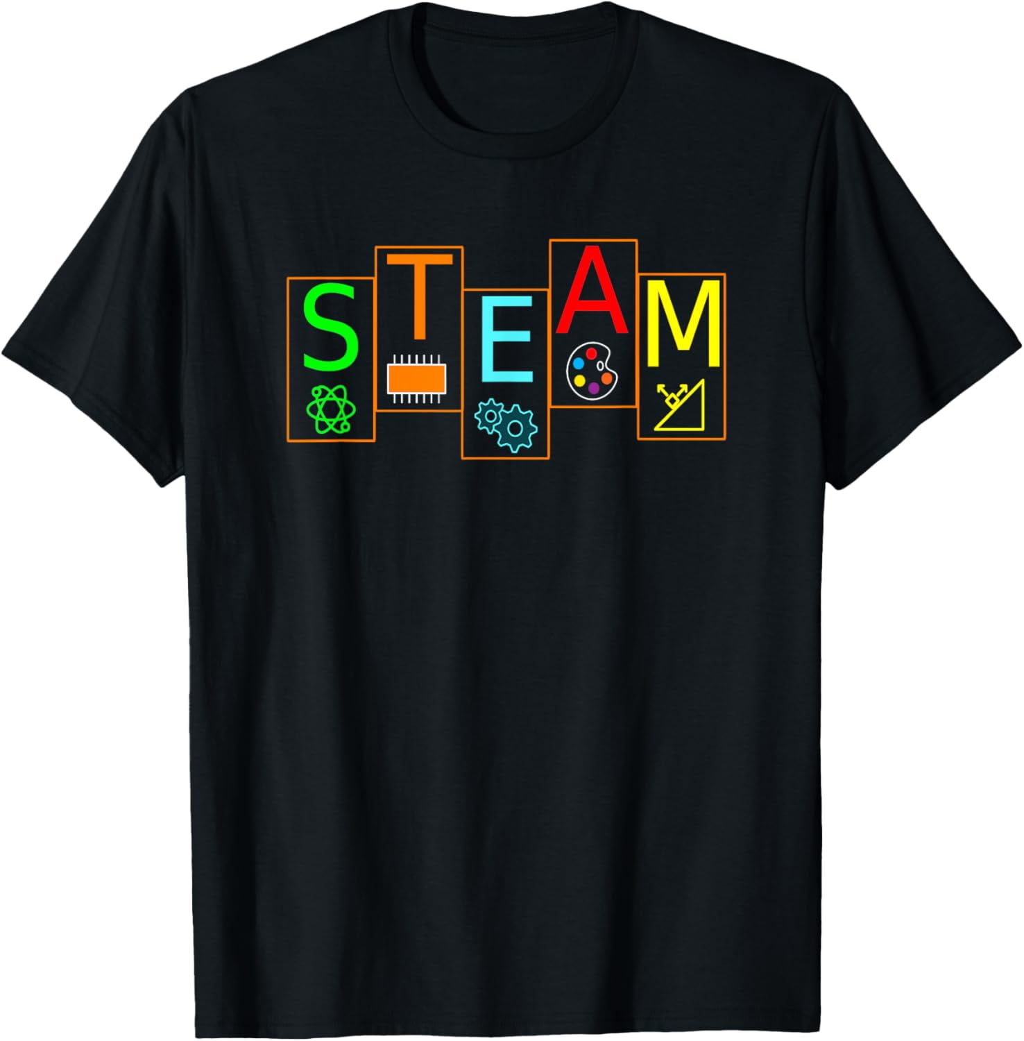 STEAM Symbols T- Shirt STEM Science Engineering ART Math Tee T-Shirt ...