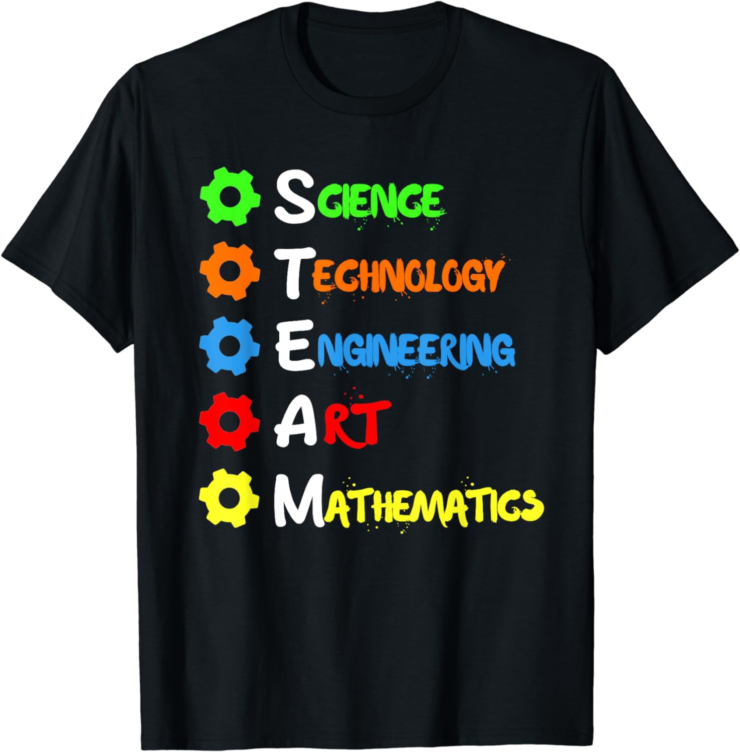STEAM T- Shirt STEM Science Tech Engineering Art Design Math - Walmart.com