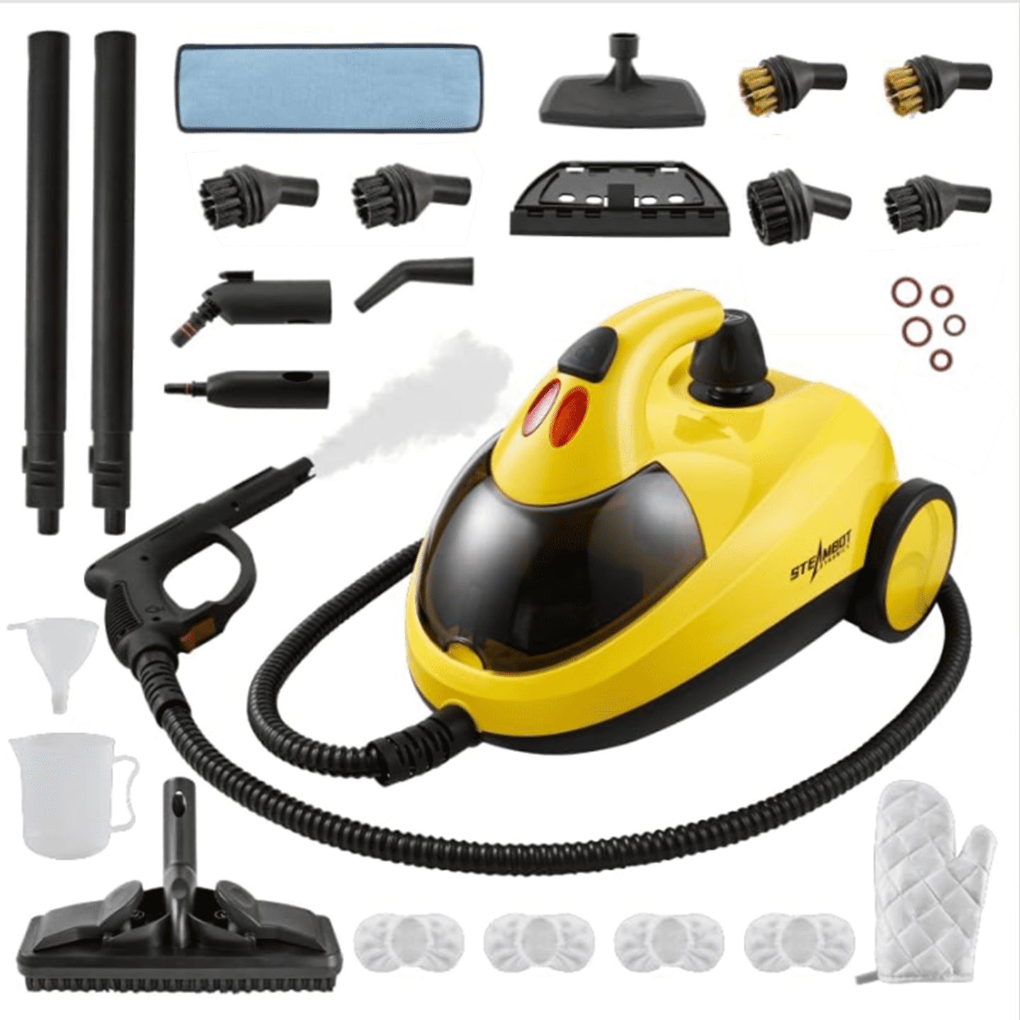 STEAMBOT Steam Cleaner with 28-in-1 powerful,Applicable to different ...