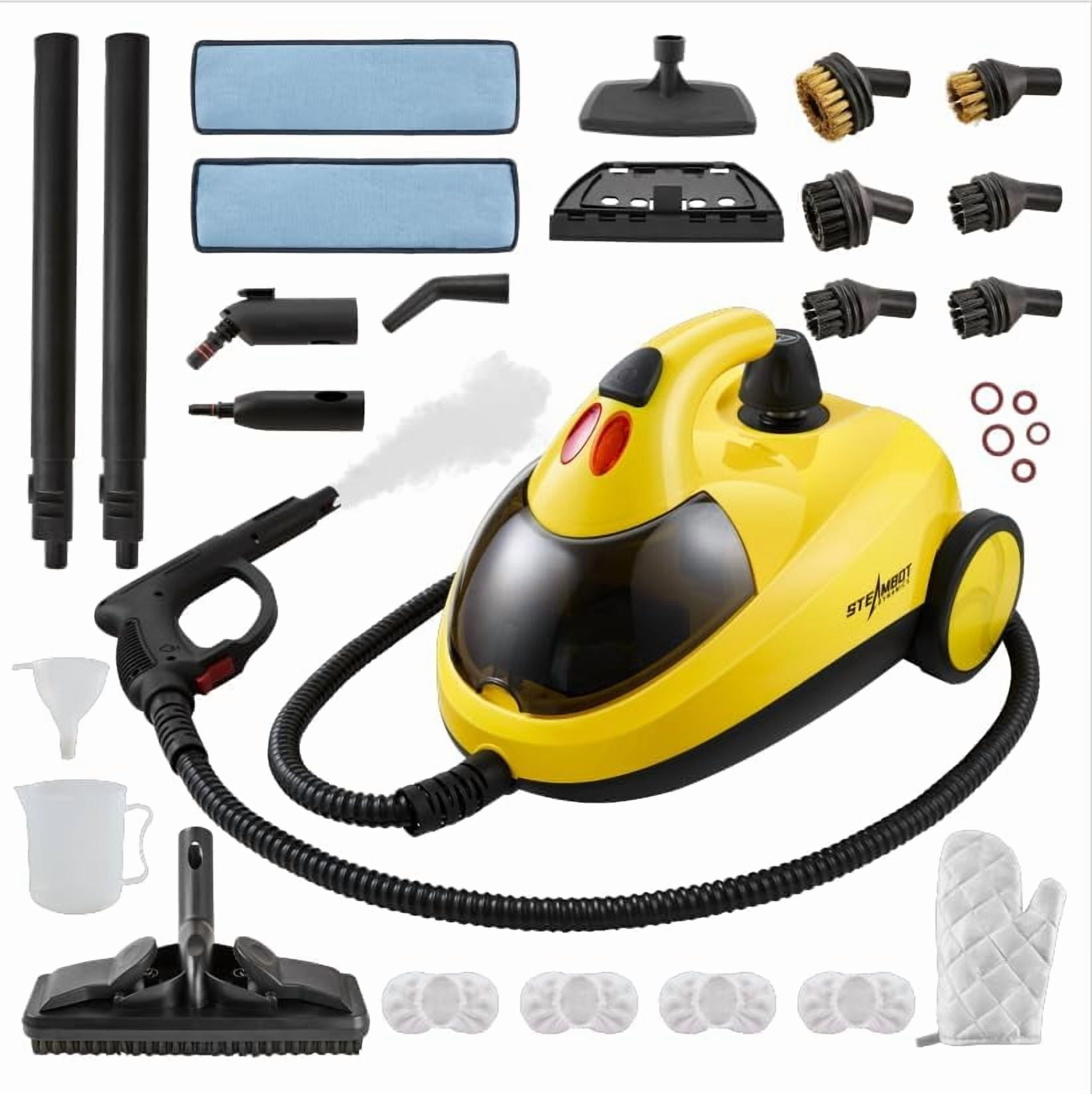 STEAMBOT Steam Cleaner with 37-in-1 powerful, deep cleaning for home ...