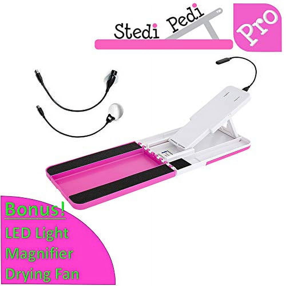 Stedi Pedi Pro Home Pedicure Kit, Lighted Magnifier, Drying Fan, LED ...